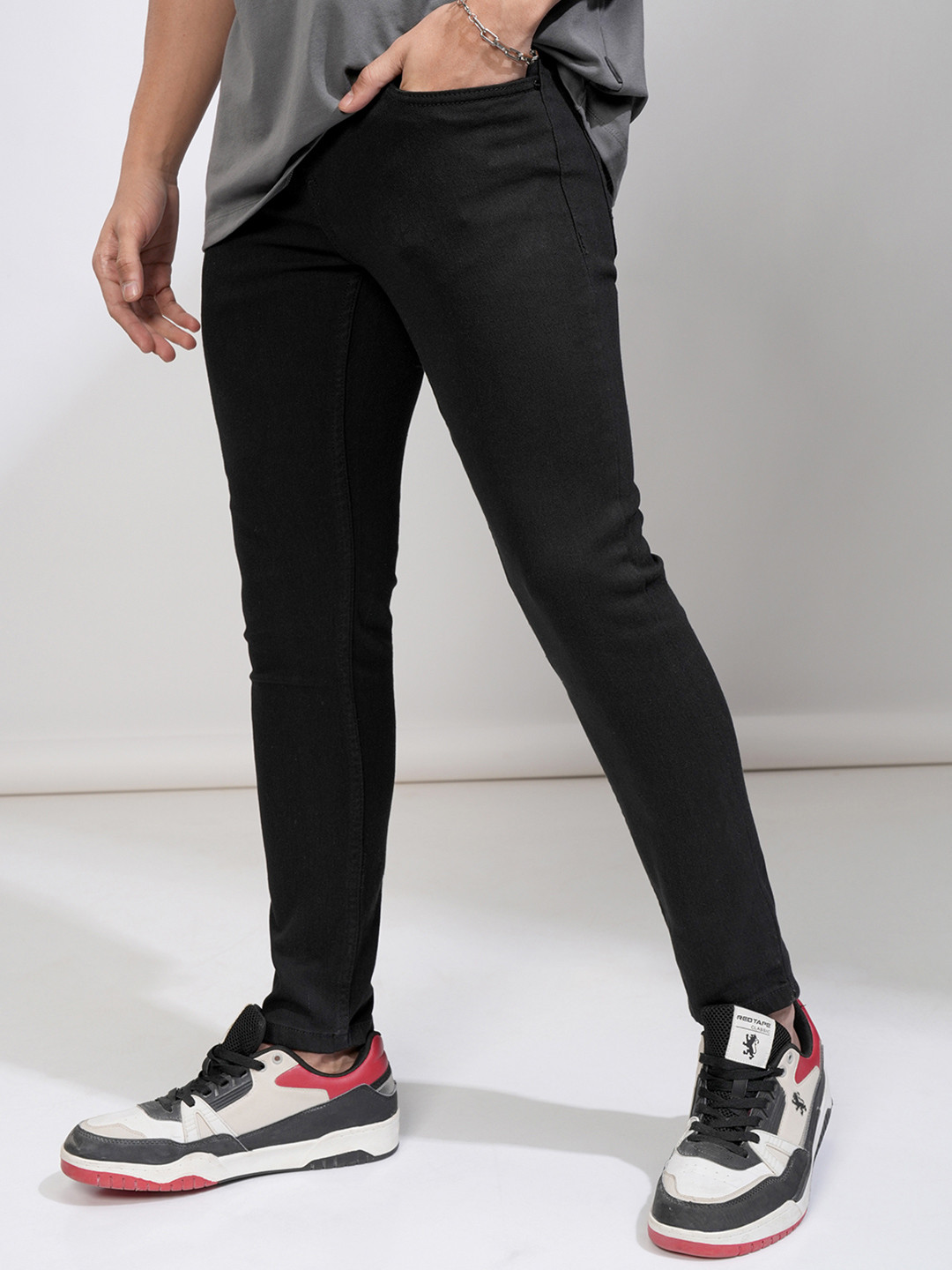 Buy KETCH Men Black Skinny Fit Clean Look Stretchable Jeans - Jeans for ...