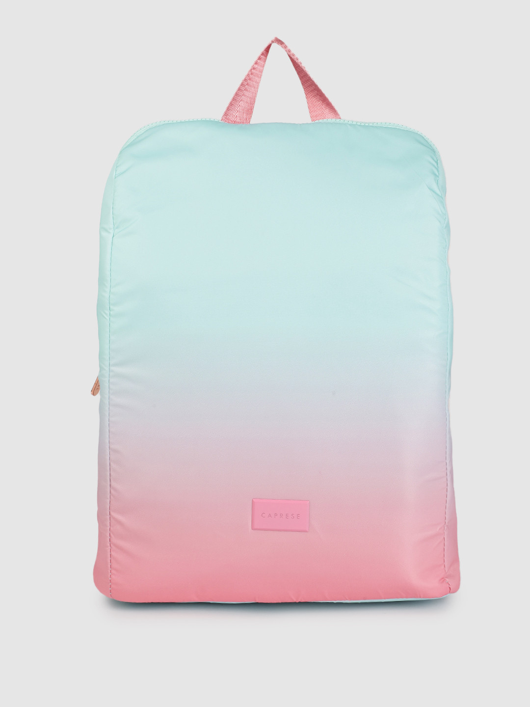 Buy Caprese Women Blue & Pink Colourblocked Backpack - Backpacks for ...