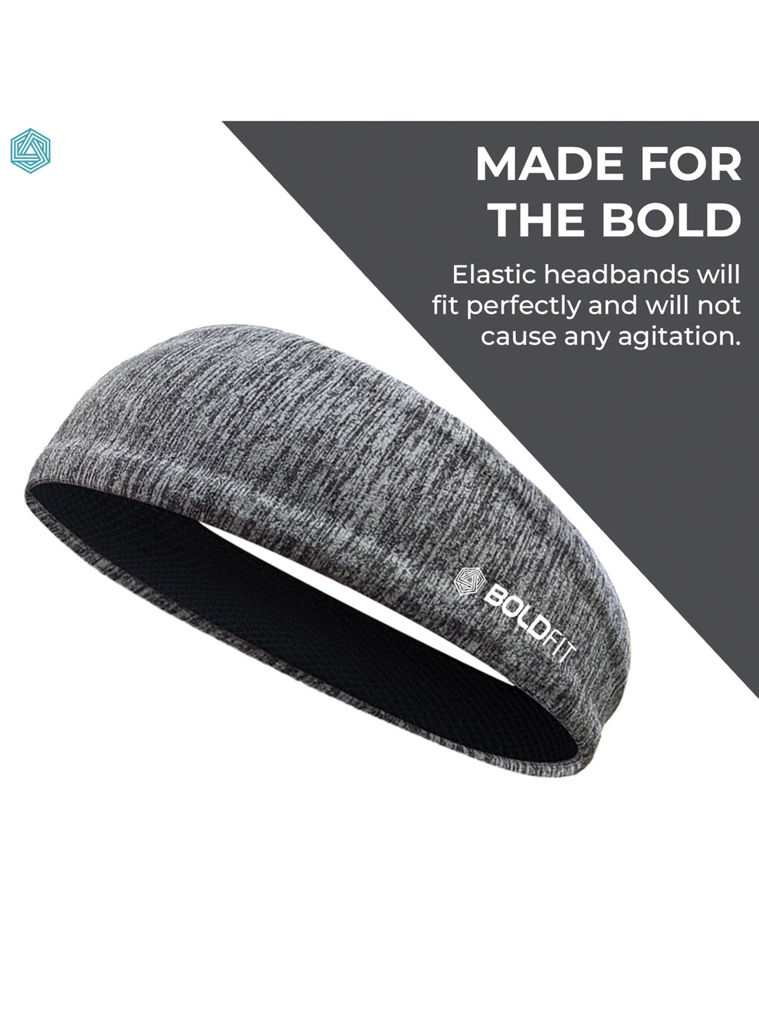 Buy BOLDFIT Grey Melange Solid Headband - Headband for Unisex 18839430 ...