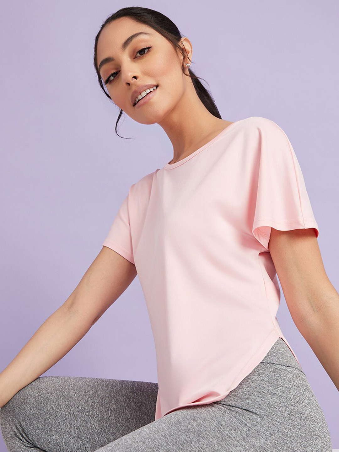 Buy Styli Pink Solid Top - Tops for Women 18841050 | Myntra