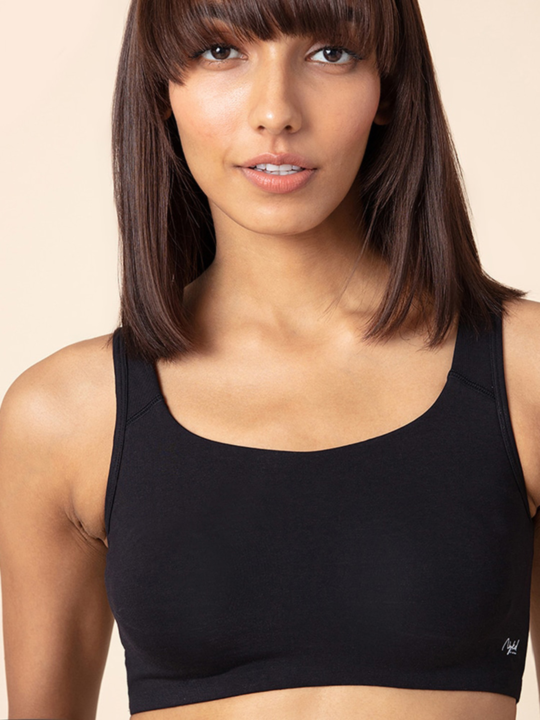 Buy NYKD Solid Wirefree Non Padded Full Coverage Easy Peasy Slip On Bra ...