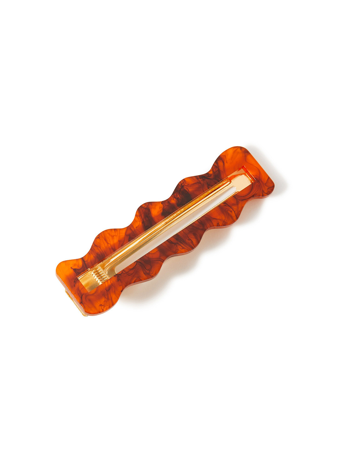 Buy Accessorize London Women Brown Tort Wavey Tortoise Shell Barette ...