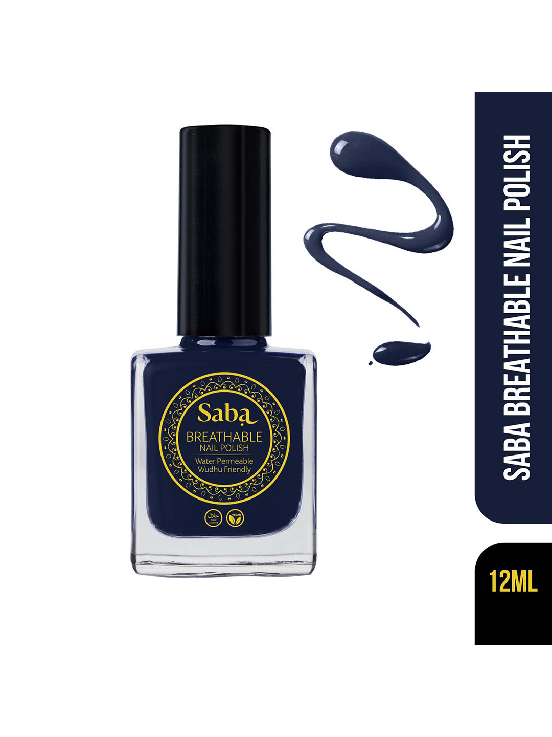 Buy Saba Breathable Nail Paint Russian Blue 12ml - Nail Polish for ...