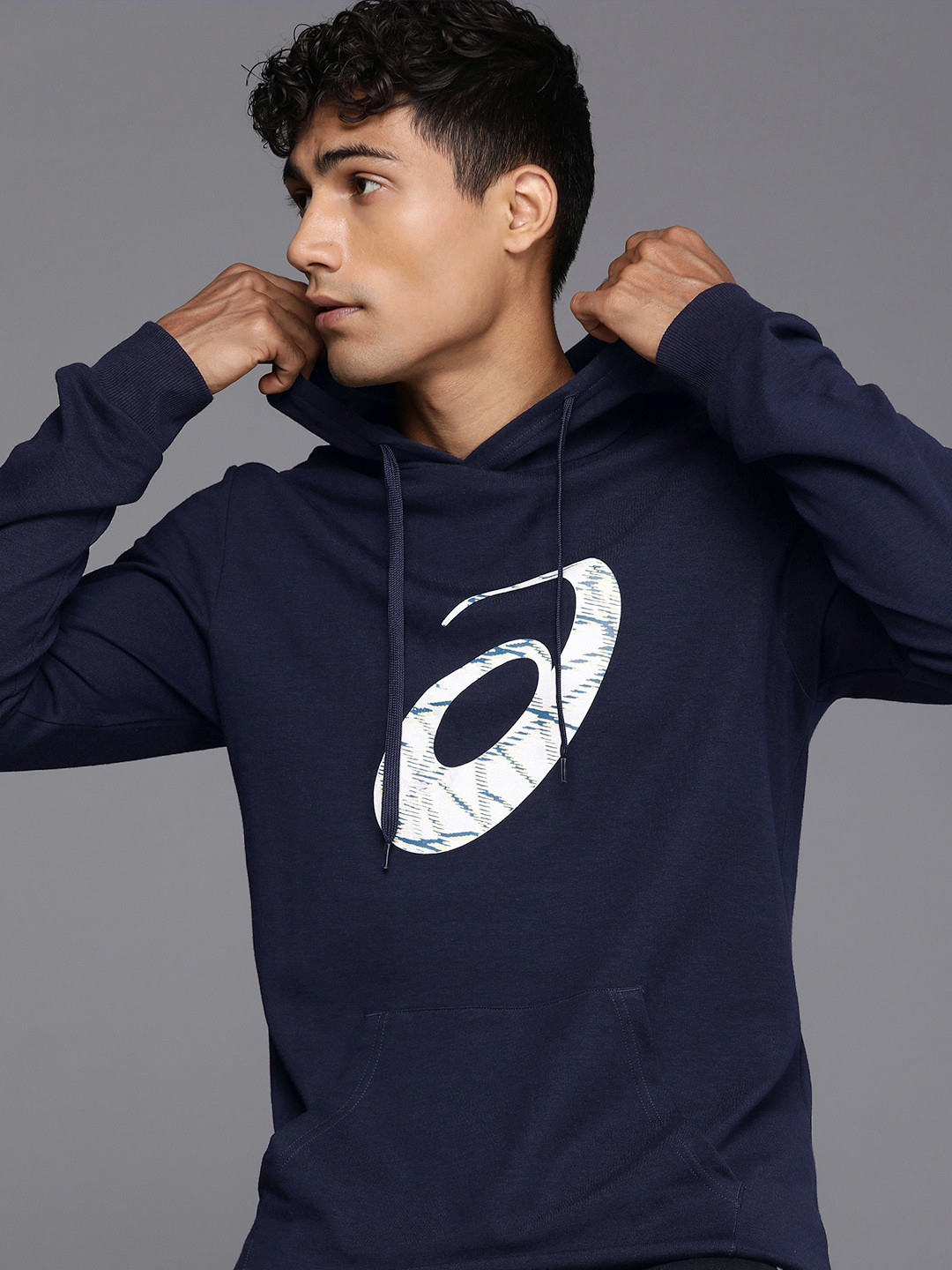 Buy ASICS Brand Logo Printed Hooded Sweatshirt - Sweatshirts for Men ...