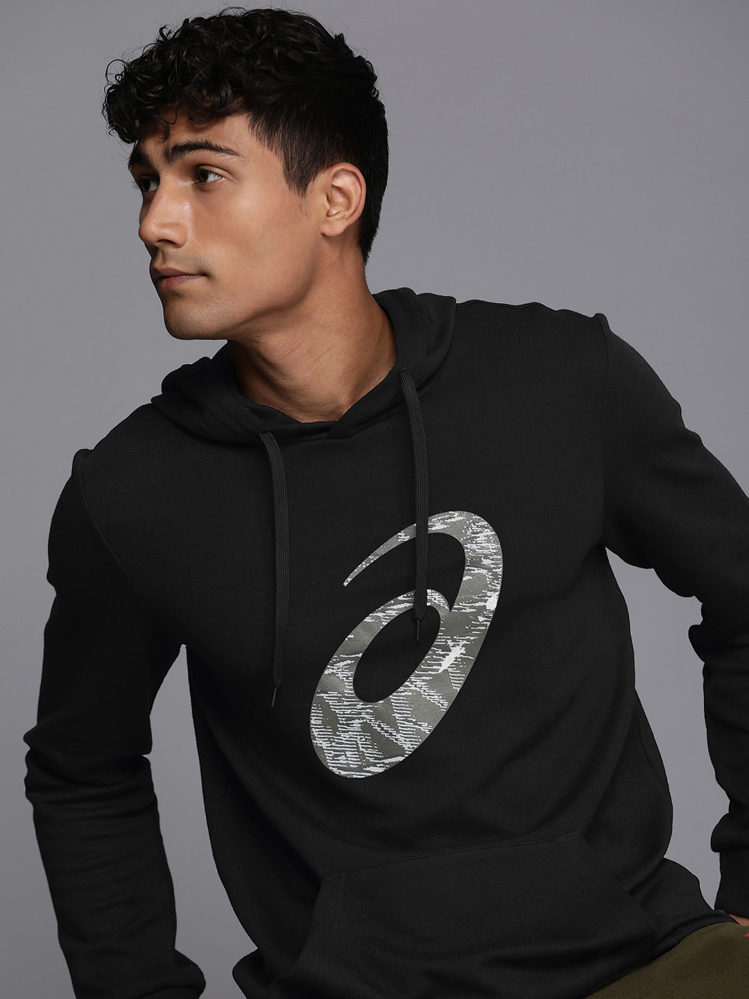 Buy ASICS Brand Logo Printed Hooded Sweatshirt - Sweatshirts for Men ...