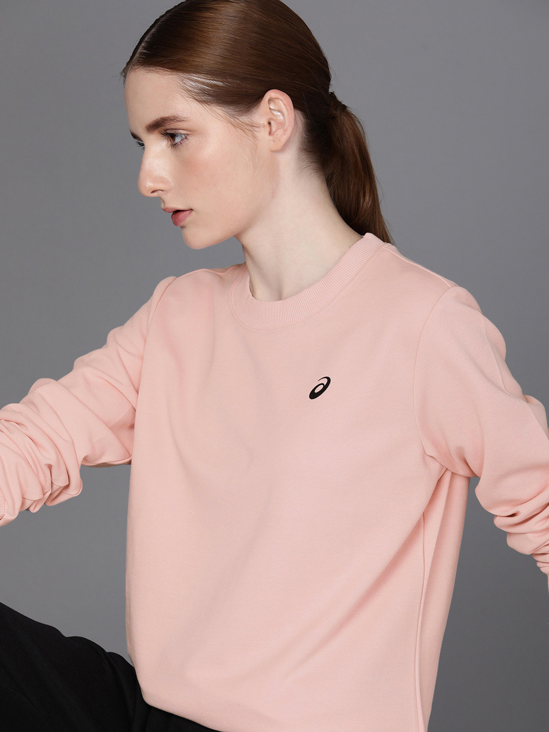 Buy ASICS Round Neck Long Sleeves Sweatshirt - Sweatshirts for Women ...