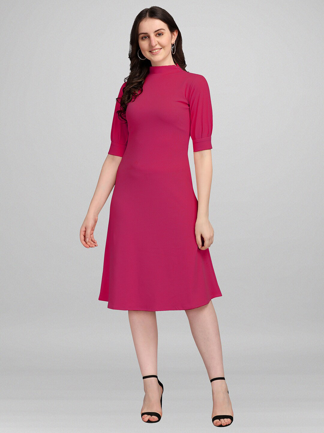 Buy PURVAJA Pink & Amaranth Dress - Dresses for Women 18859994 | Myntra