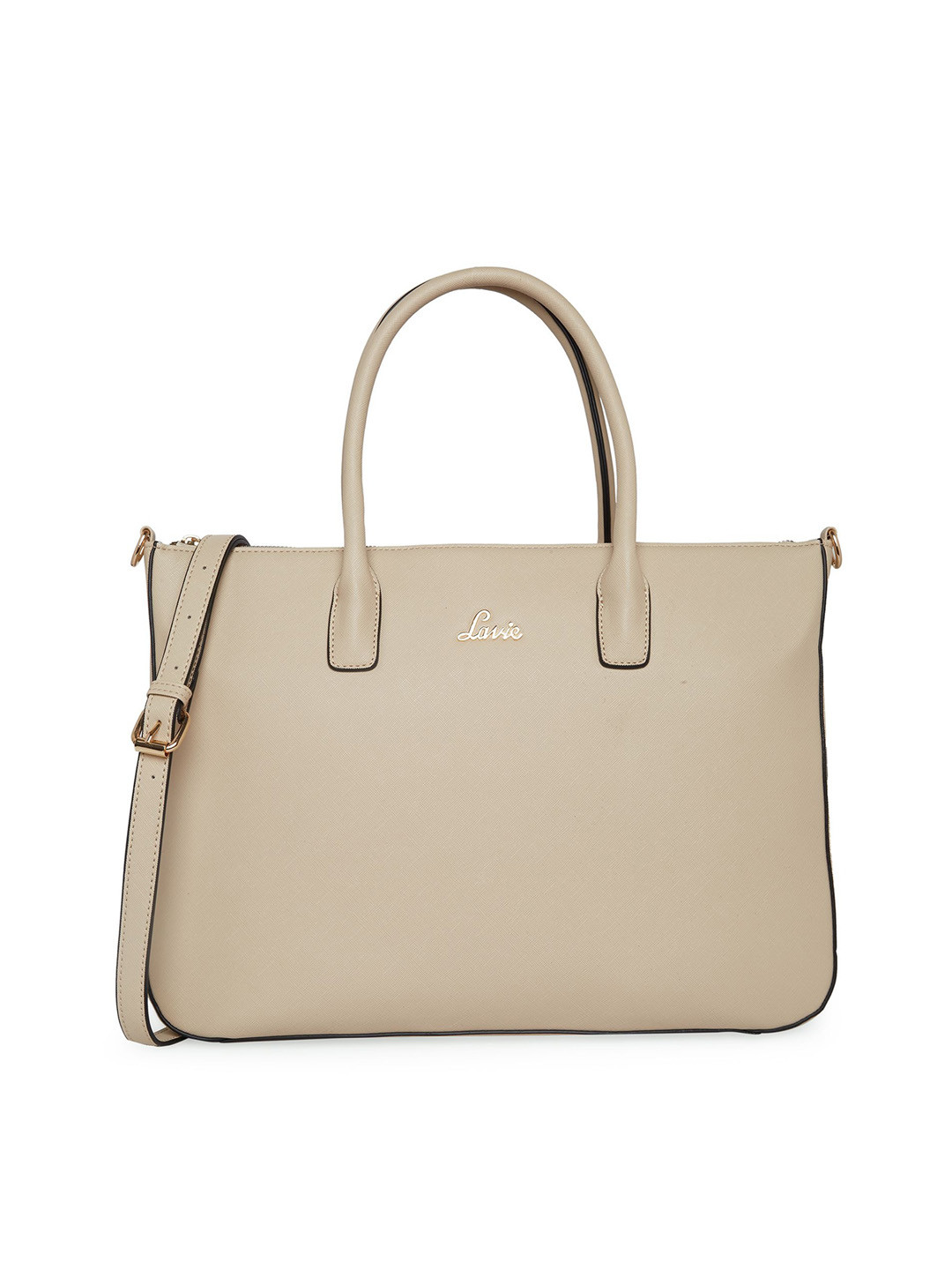 Buy Lavie Beige Structured Shoulder Bag - Handbags for Women 18860312 ...