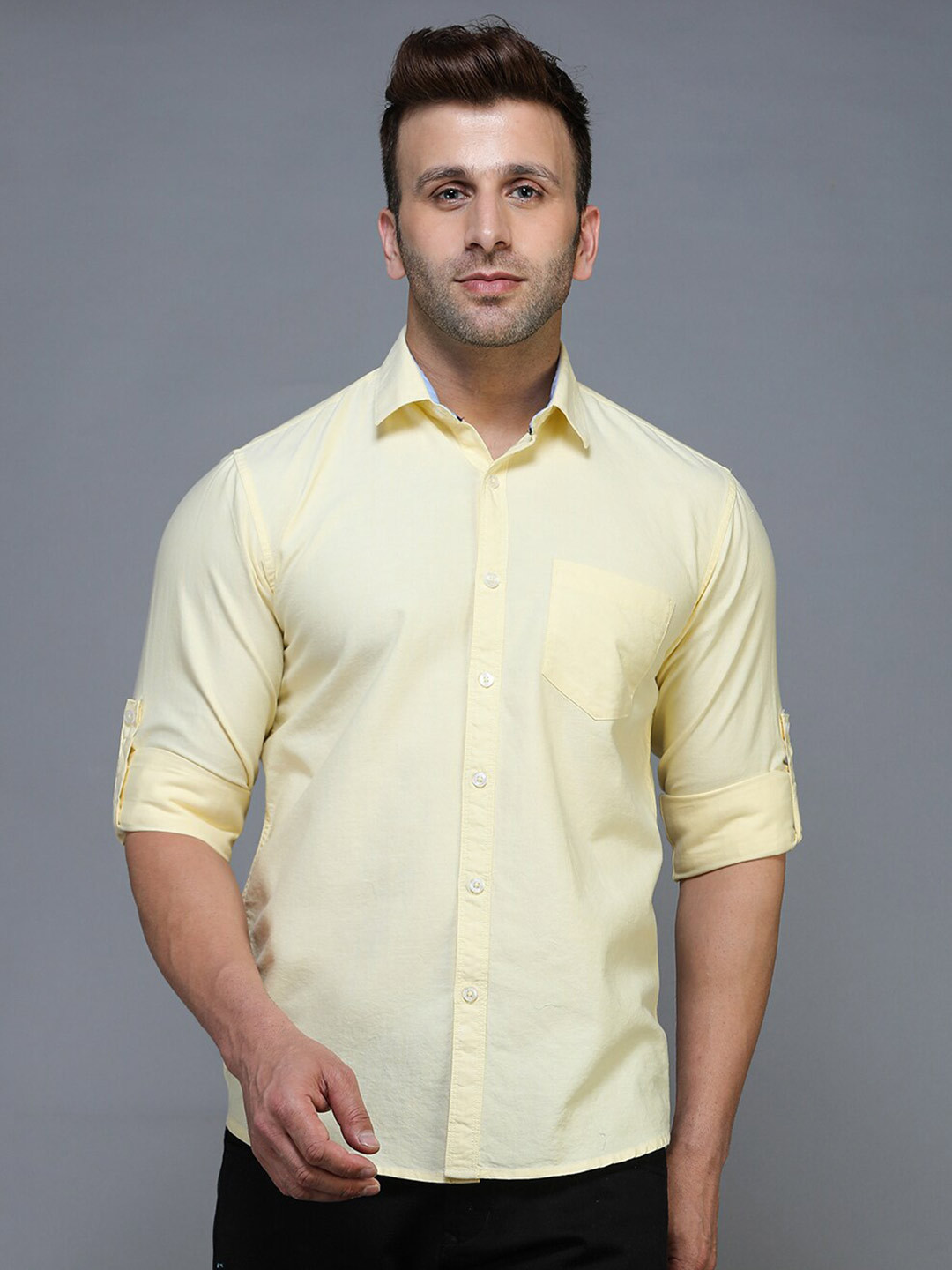 Buy TQS Men Yellow Standard Casual Shirt - Shirts for Men 18870958 | Myntra