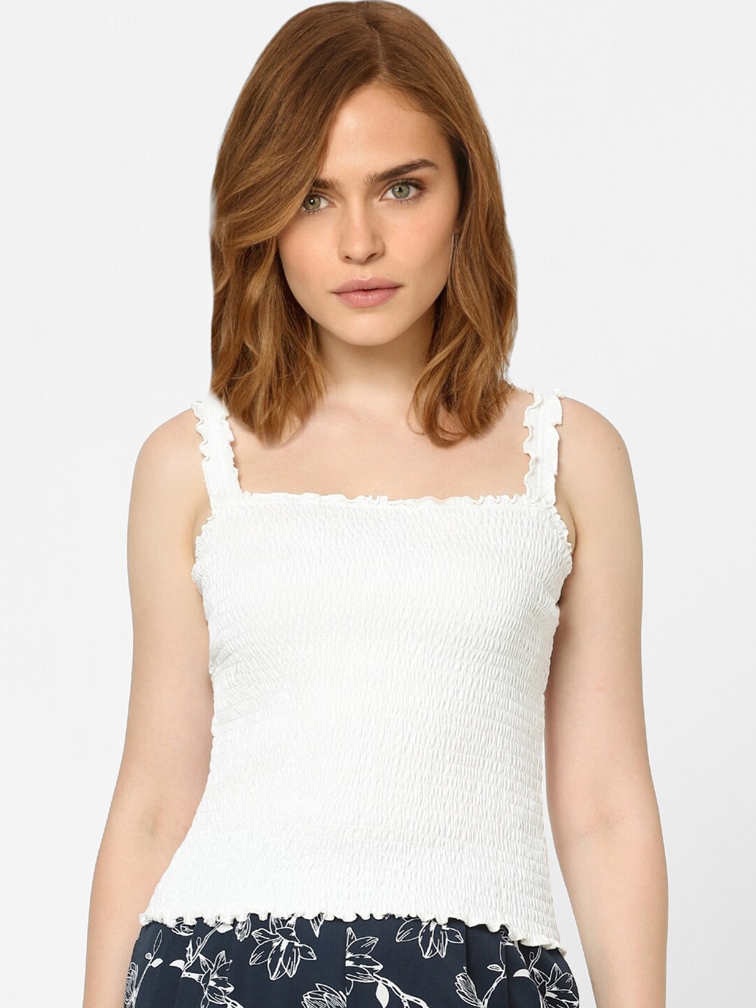 Buy Vero Moda White Solid Top Tops For Women 18877984 Myntra