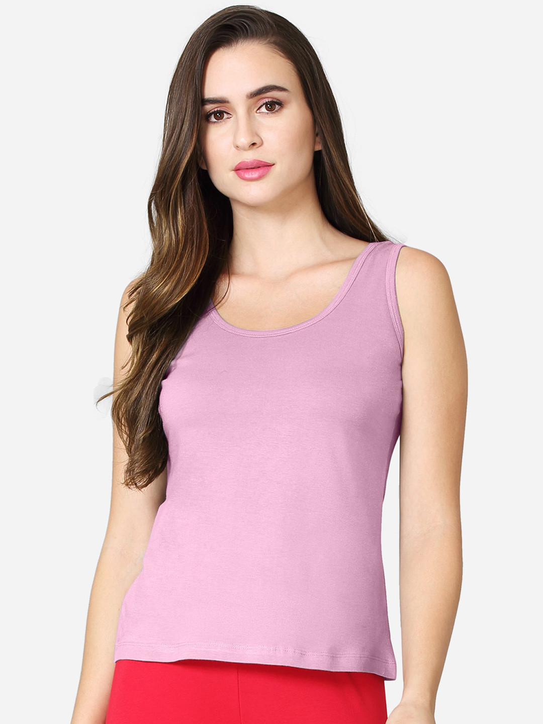 Buy VStar Women Pink Solid Plus Size Camisole - Camisoles for Women ...