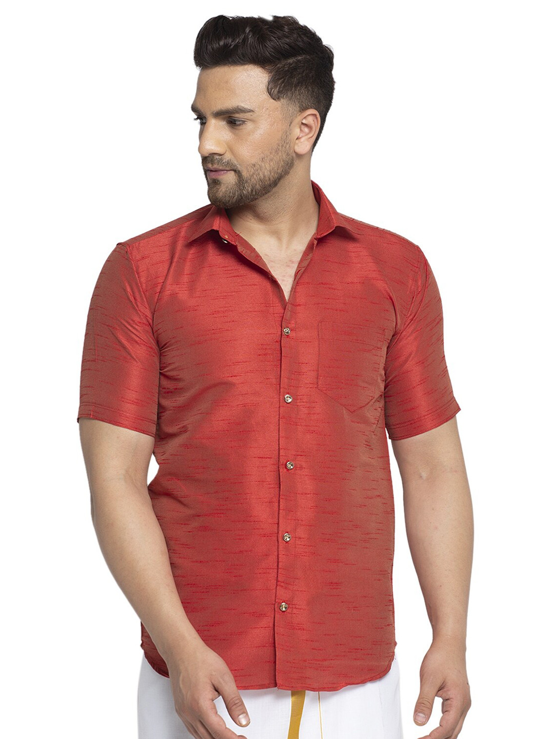 Buy Kaifoo Men Maroon Party Shirt - Shirts for Men 18882754 | Myntra