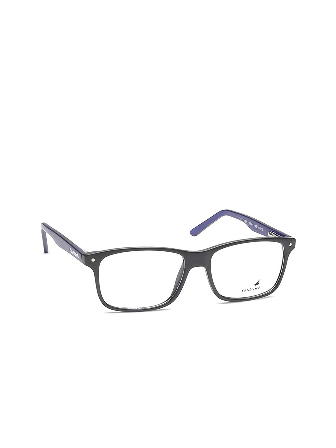 Buy Fastrack Unisex Black & Blue Full Rim Square Frames - Frames for ...