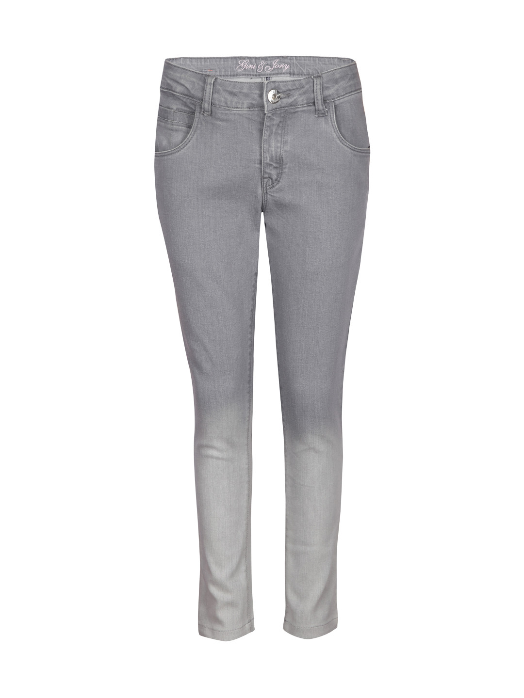 Buy Gini And Jony Girls Grey Mid Rise Clean Look Jeans - Jeans for ...