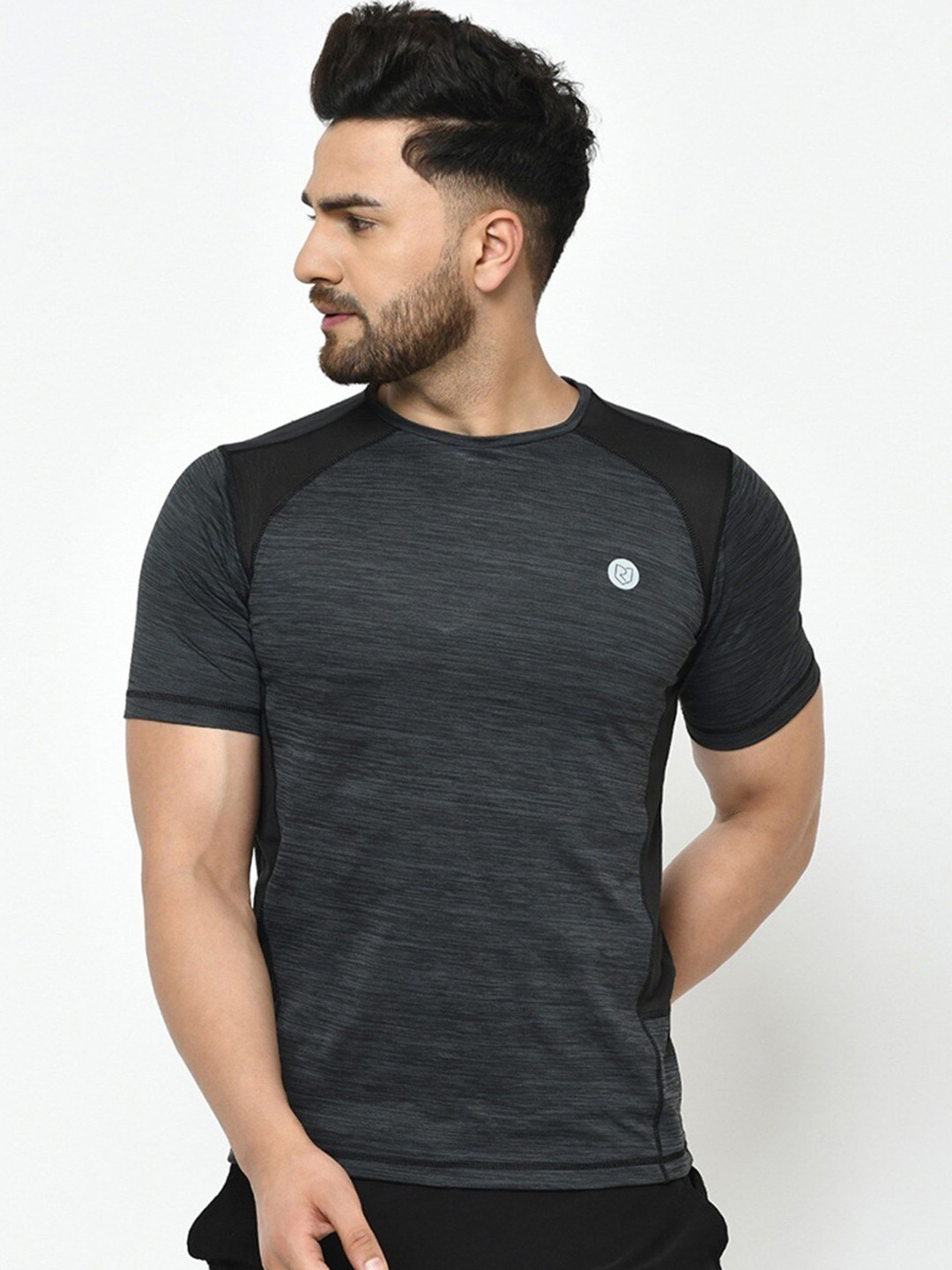 Buy Rigo Charcoal Slim Fit Solid T Shirt - Tshirts for Men 18886574 ...