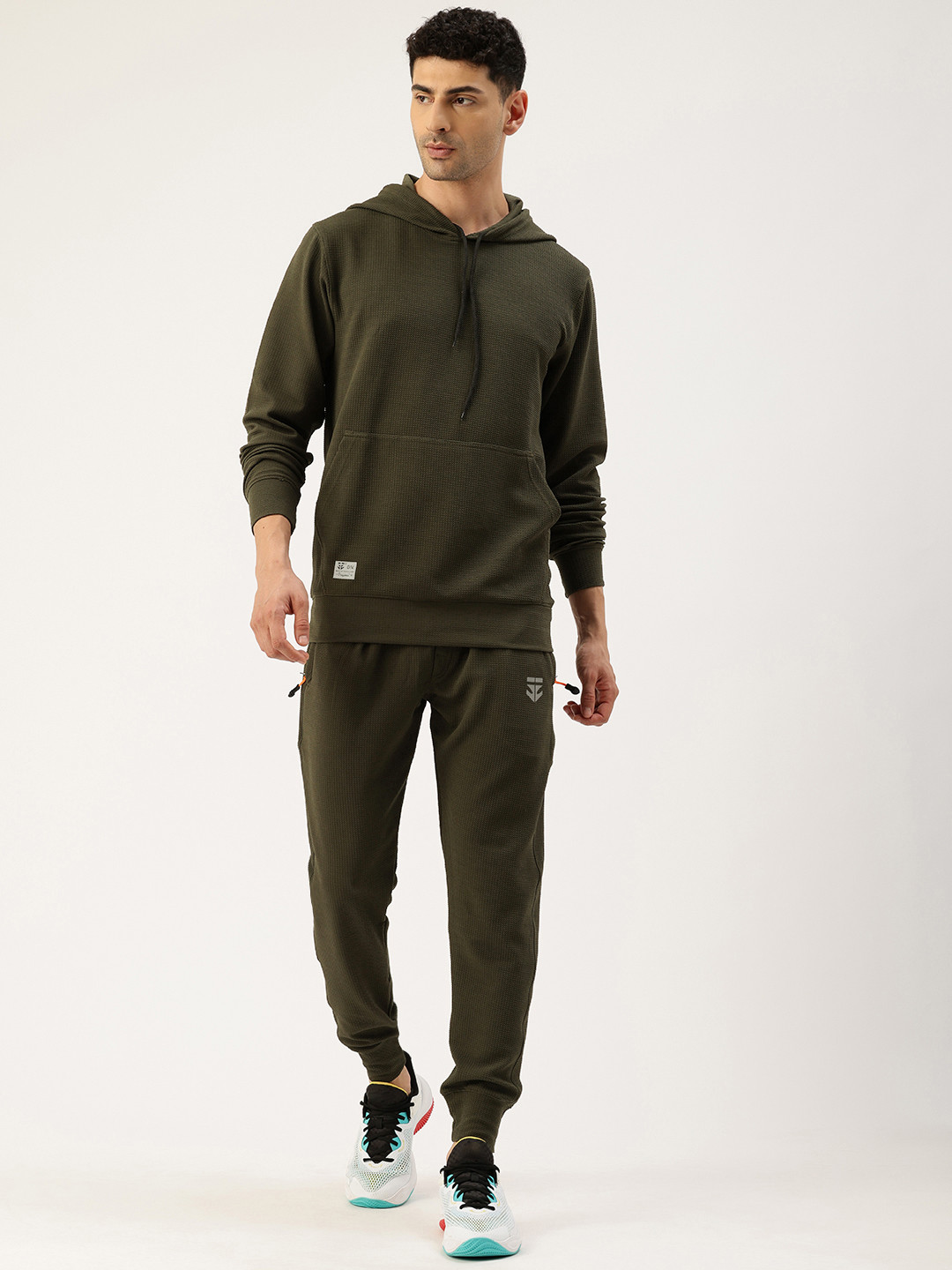 Buy Sports52 Wear Men Self Design Textured Training Tracksuits ...