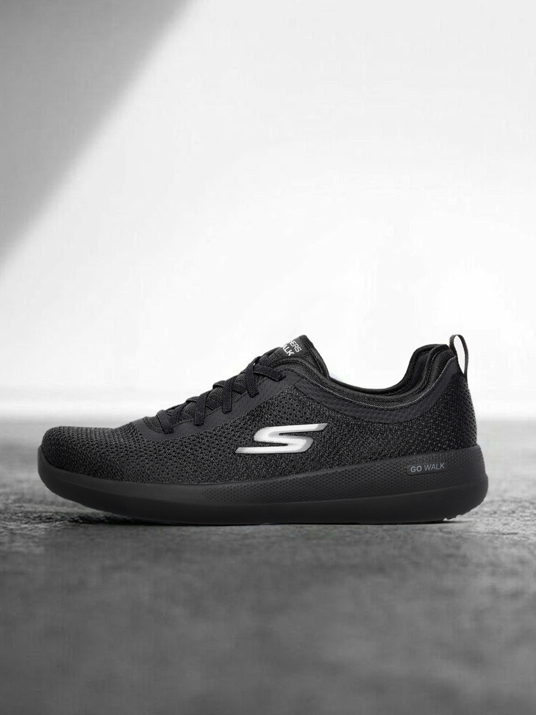 Buy Skechers Men Black Mesh GO WALK STABILITY PROGRESS Non Marking ...