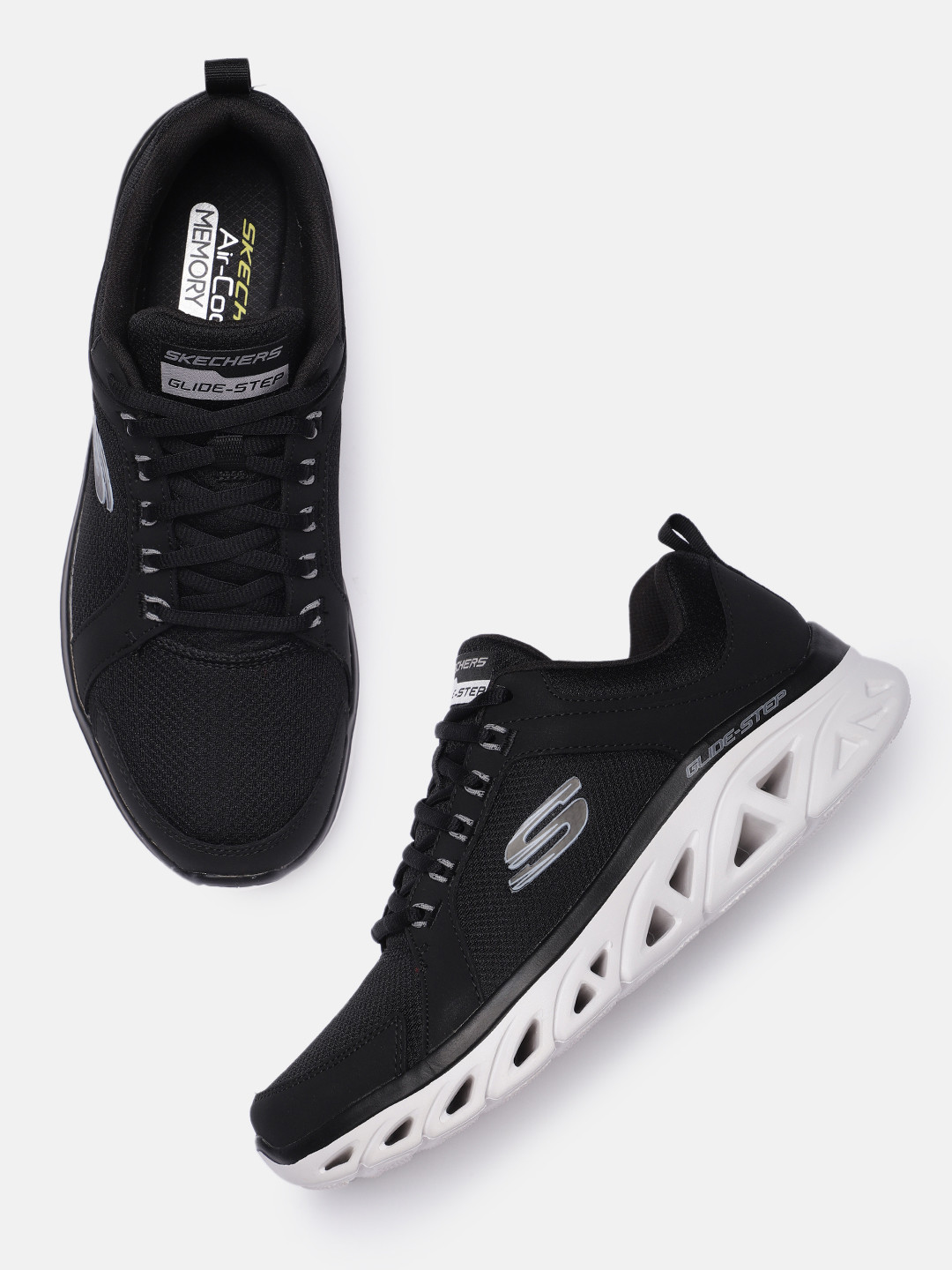 Buy Skechers Men Black Glide Step New Approach Sneakers - Casual Shoes ...