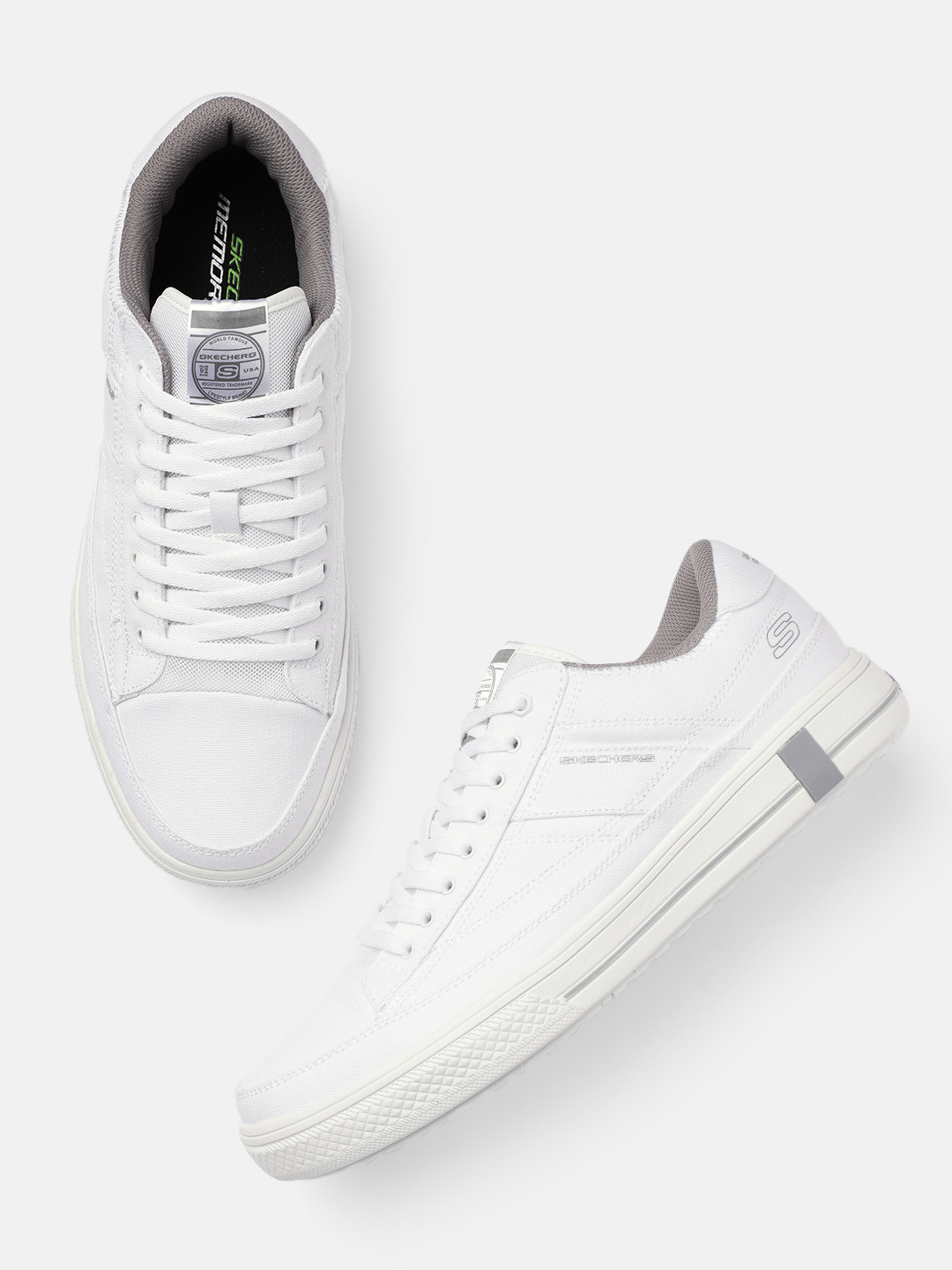 Buy Skechers Men White Arcade 3.0 Sneakers - Casual Shoes for Men ...