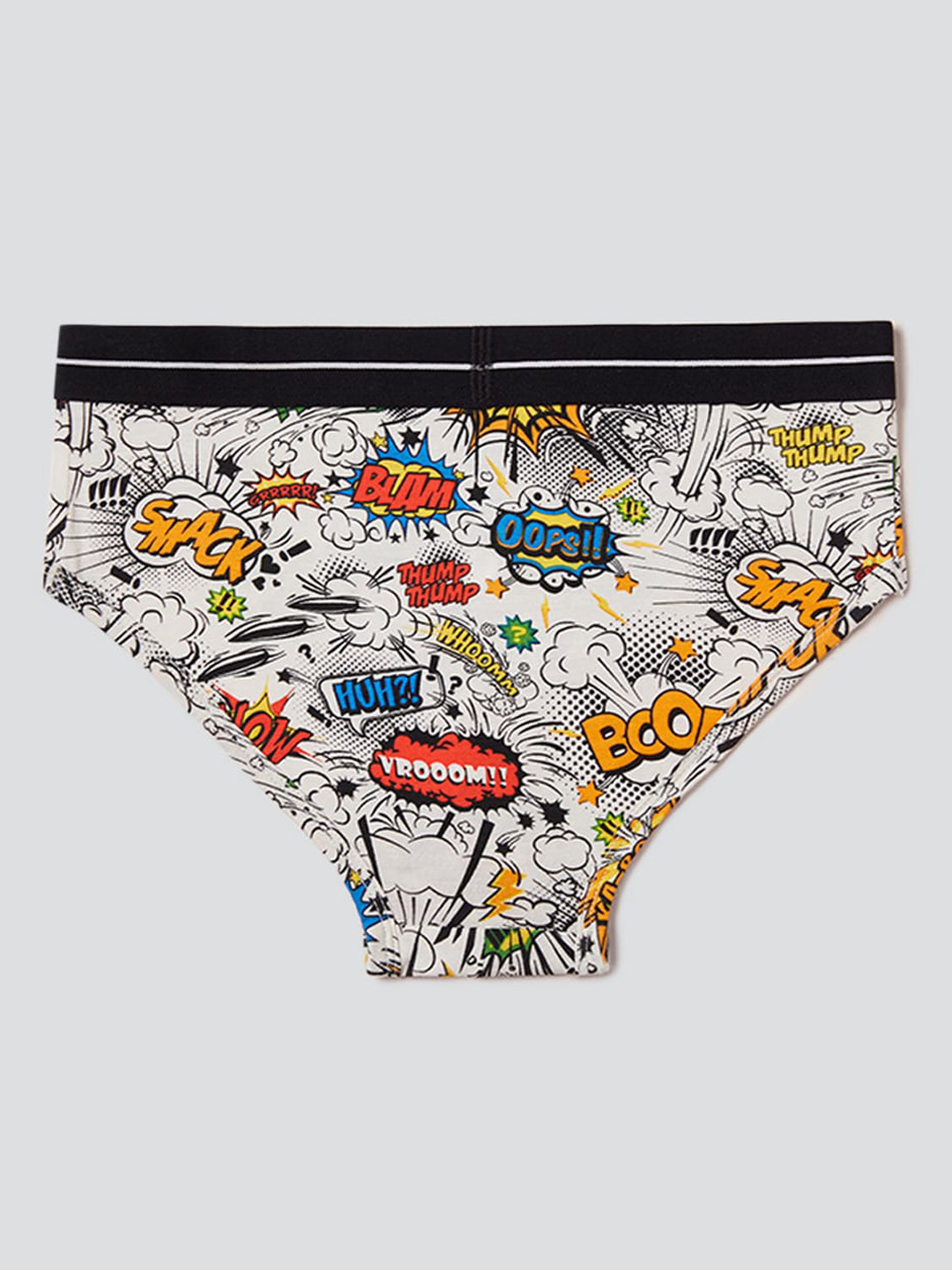 Buy The Souled Store Men White Red Printed Basic Briefs - Briefs for ...