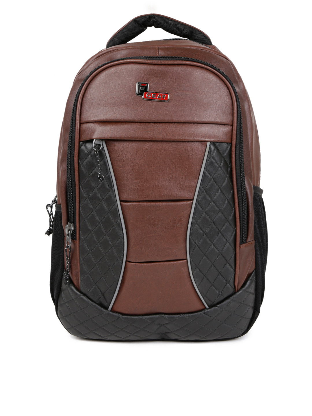 Buy F Gear Unisex Brown & Black Colourblocked Backpack - Backpacks for ...