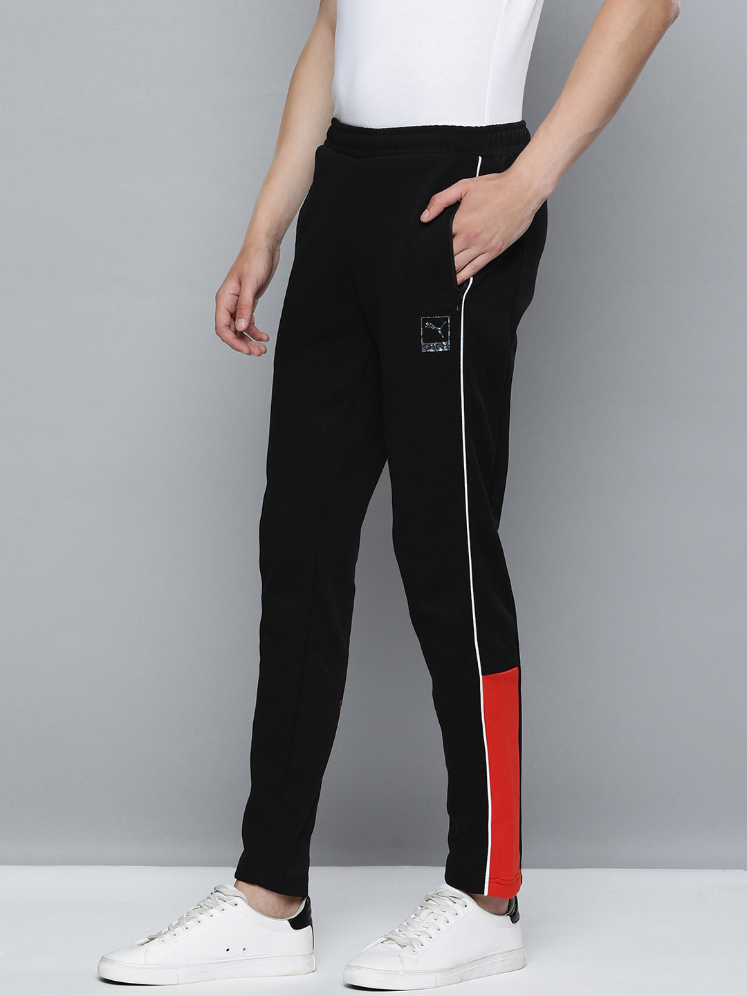 Buy One8 X PUMA Men Slim Fit Colourblocked DryCell Training Track Pants ...