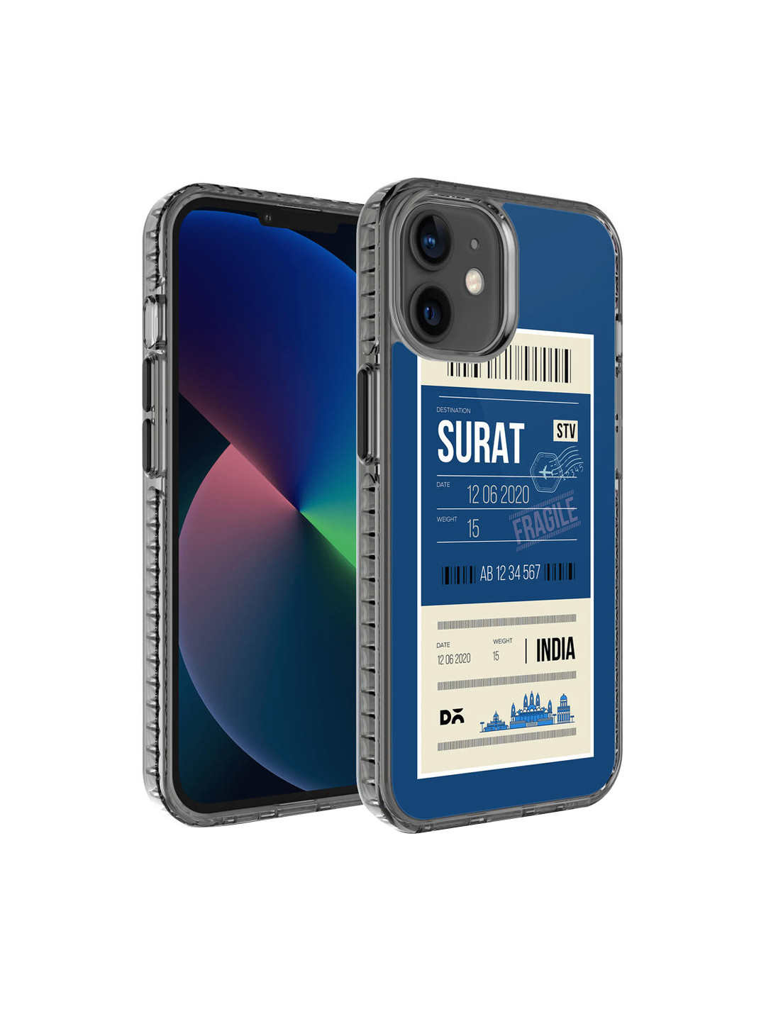 Buy DailyObjects Blue & White IPhone 12 Back Case - Mobile Accessories ...