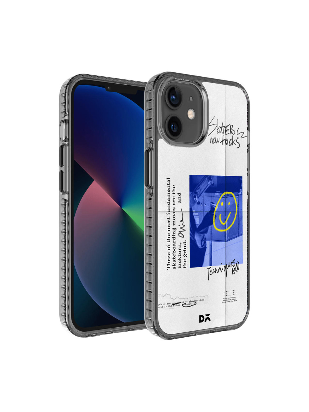 Buy DailyObjects Blue & White Printed IPhone 12 Back Case - Mobile ...