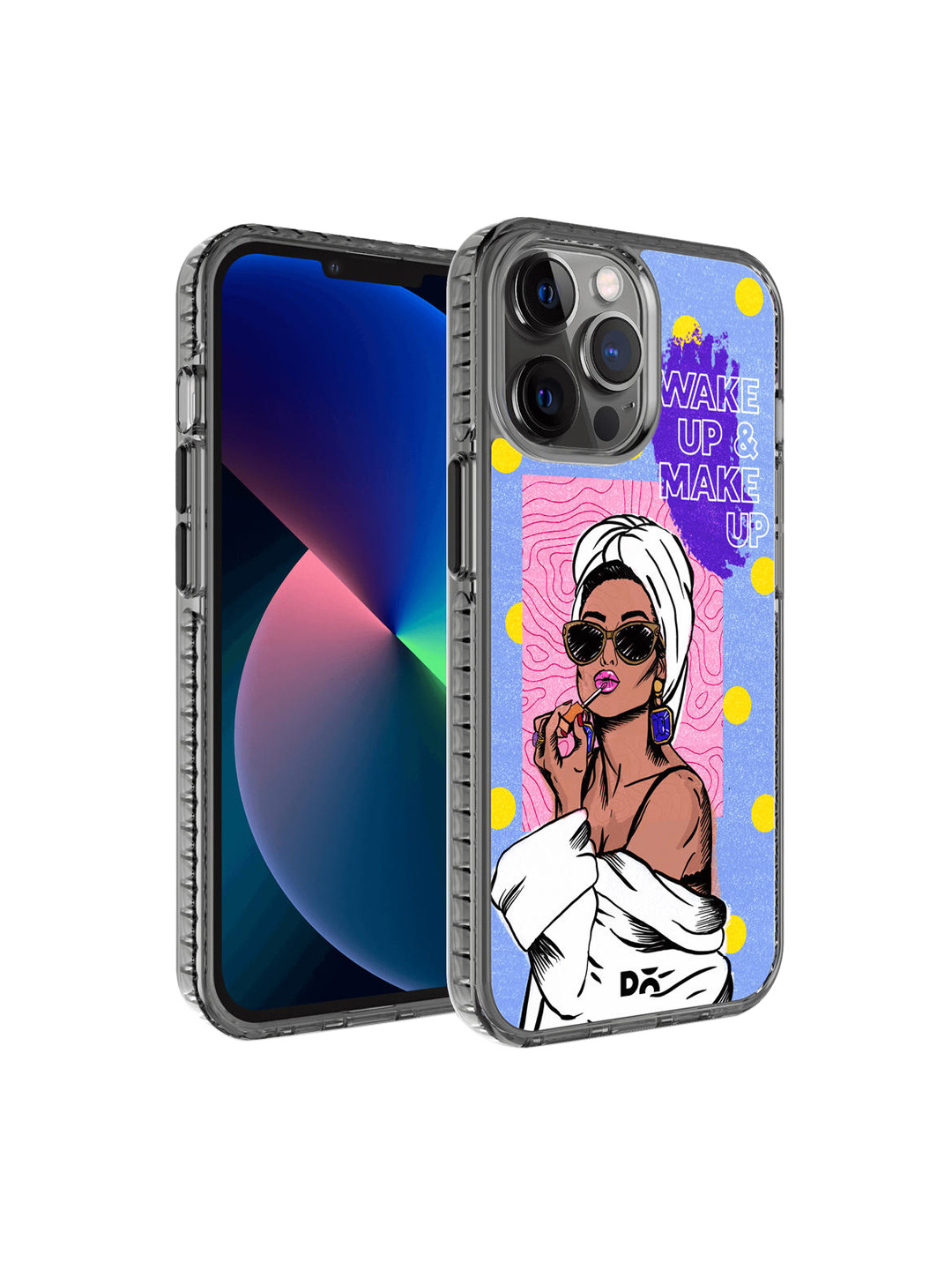 Buy DailyObjects Blue & Pink Printed IPhone 12 Pro Back Case - Mobile ...