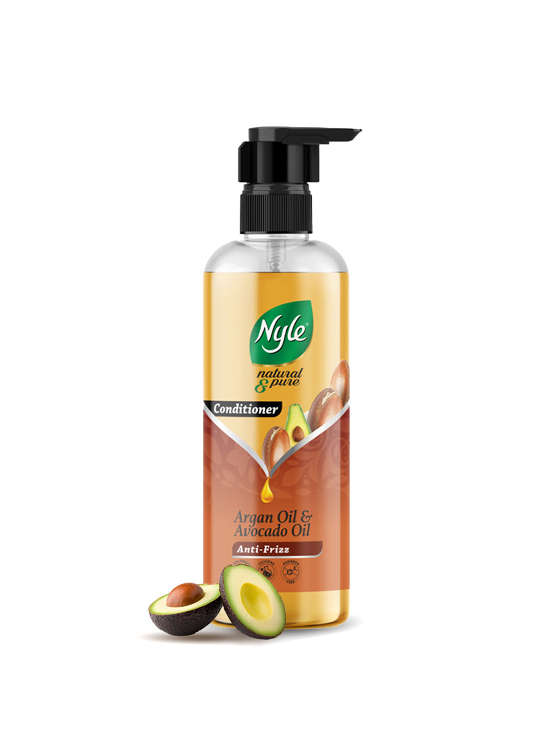 Buy Nyle Naturals Anti Frizz Conditioner With Argan Oil & Avocado Oil ...