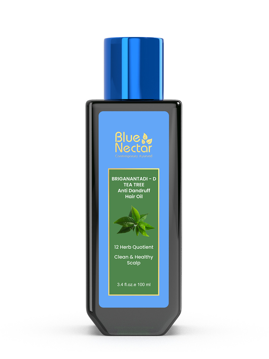 Buy Blue Nectar Tea Tree Anti Dandruff And Healthy Scalp Oil 12 Herbs ...