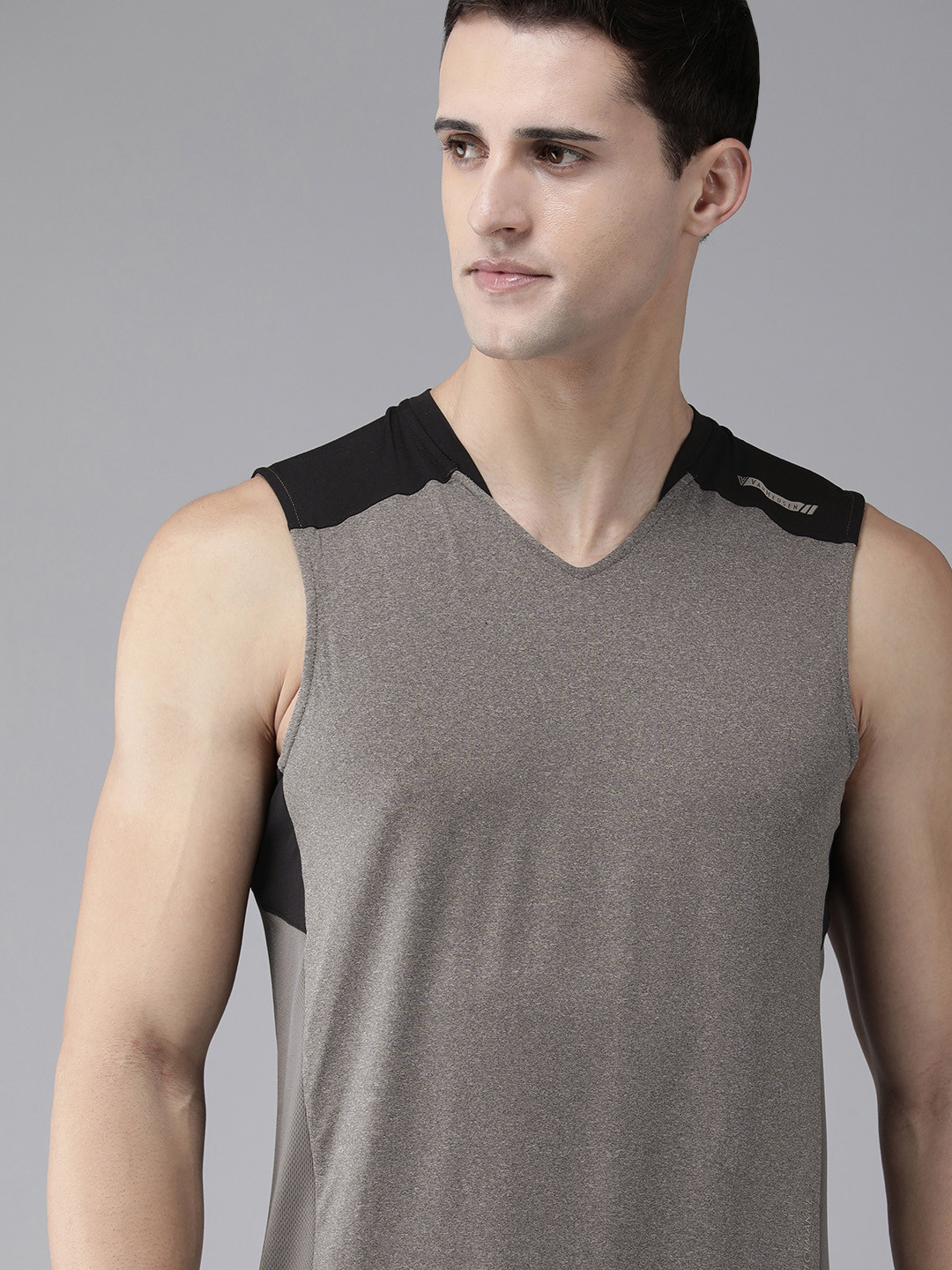 Buy Van Heusen Men Solid Swift Dry High Stretch Active Engineered Vest ...