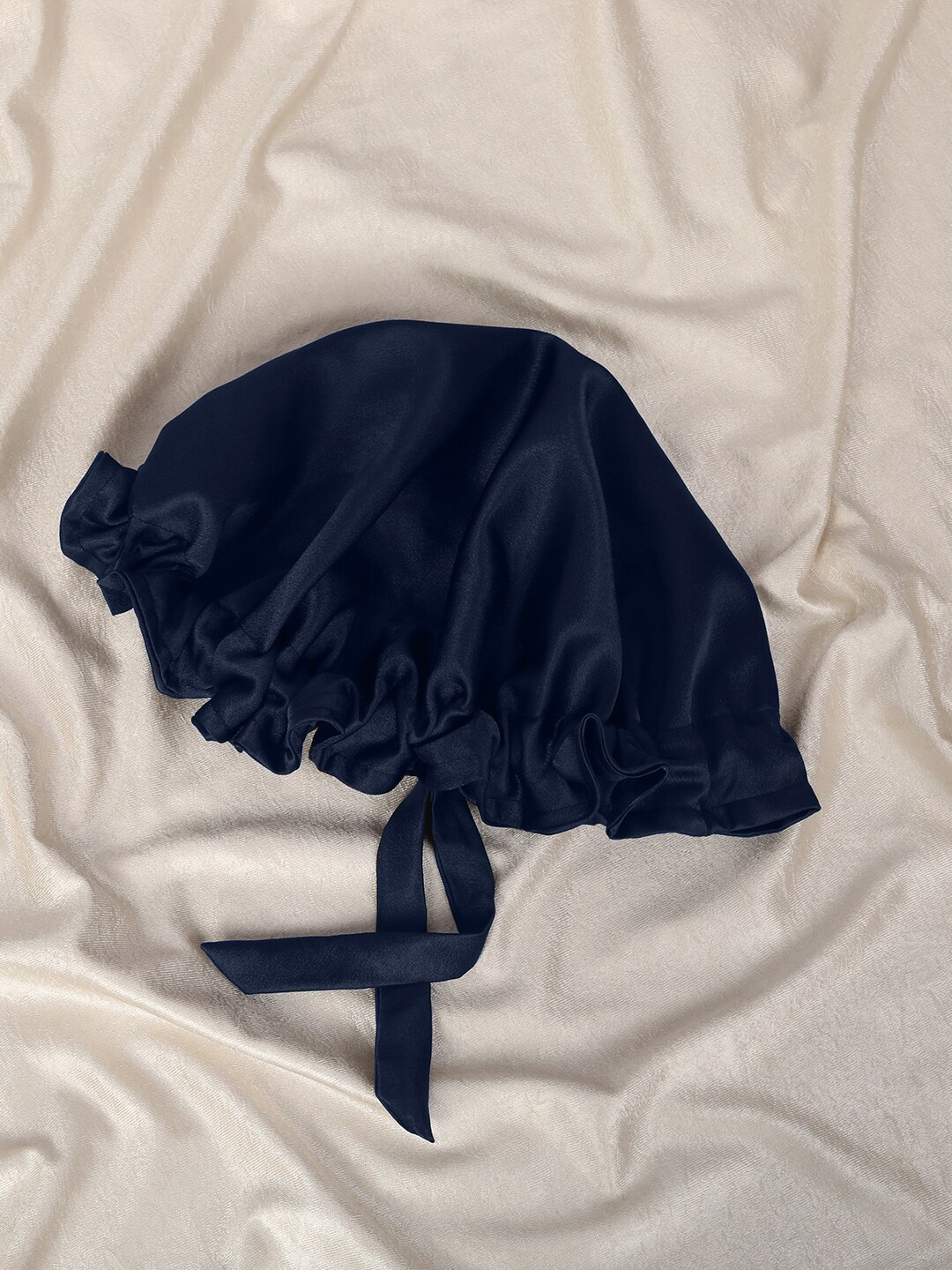 Buy Mueras Women Navy Blue Hair Bonnet Sleep Cap - Hair Accessory for ...