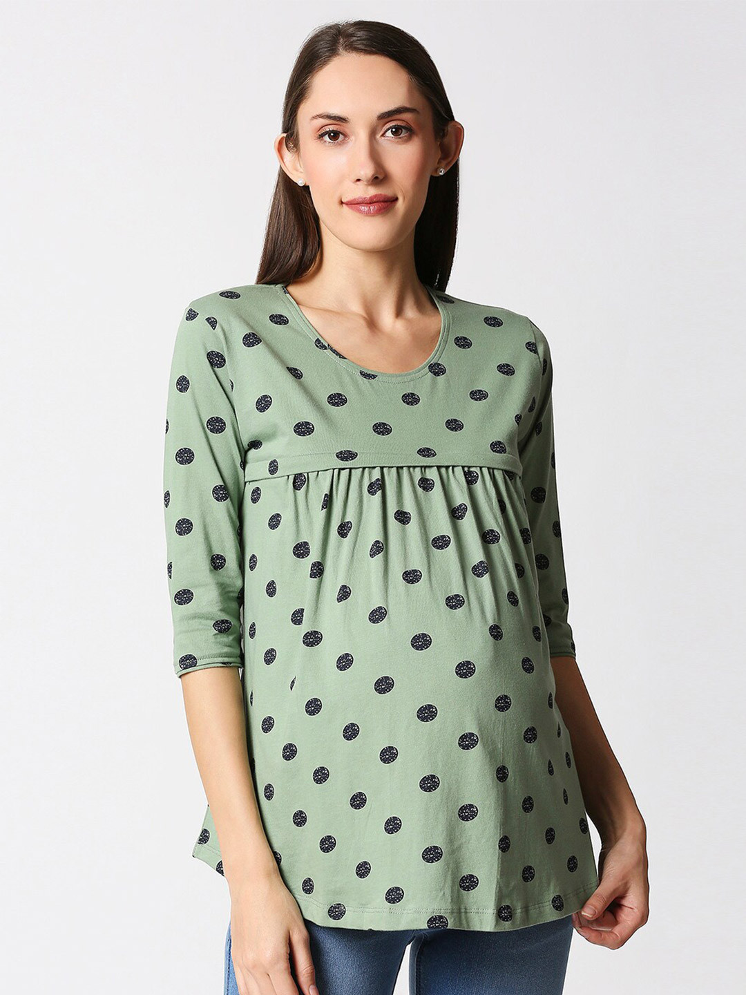 Buy AV2 Green Print Top - Tops for Women 18954340 | Myntra