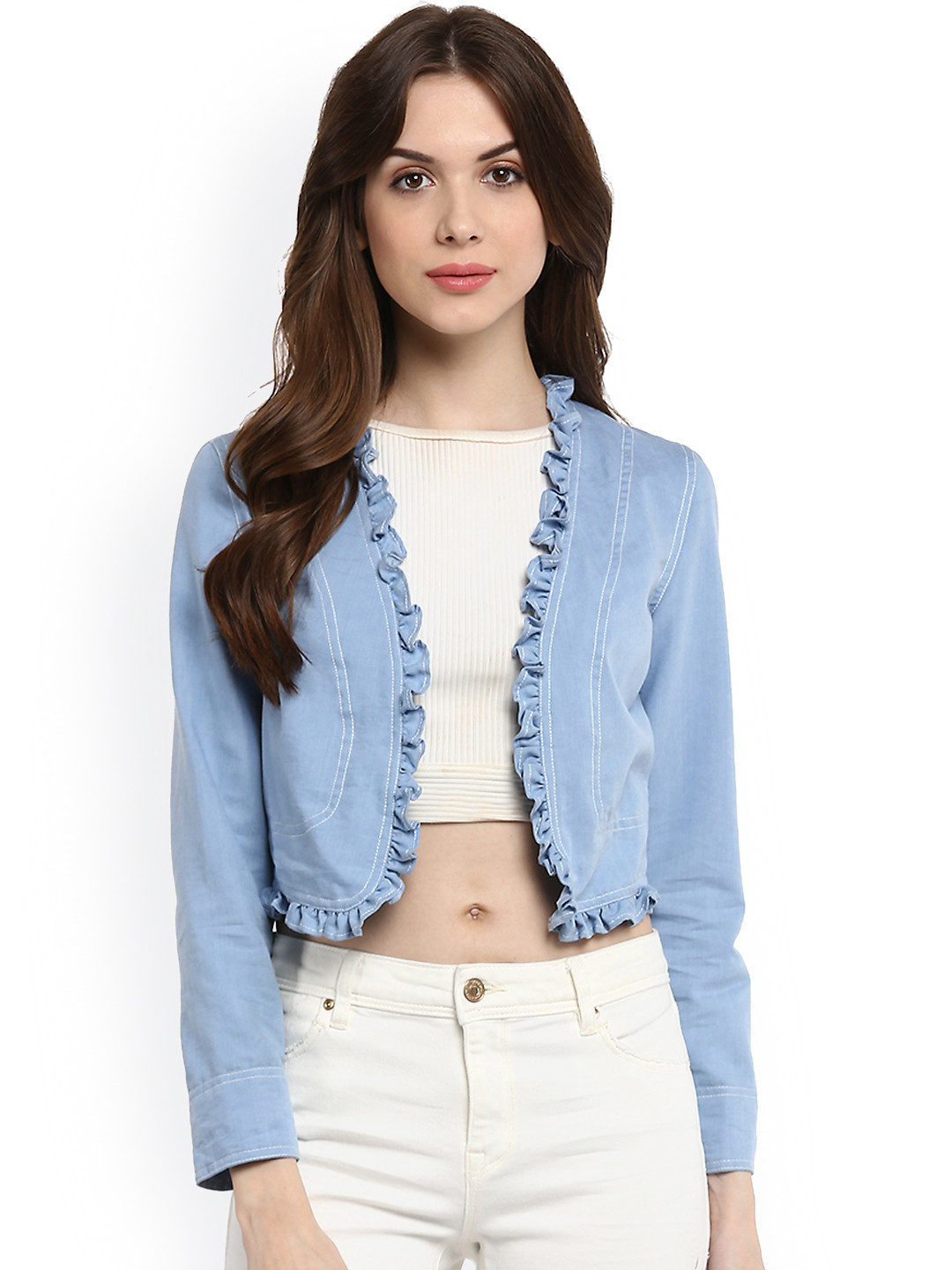 Buy StyleStone Women Blue Denim Short Shrug - Shrug for Women 1895933 ...