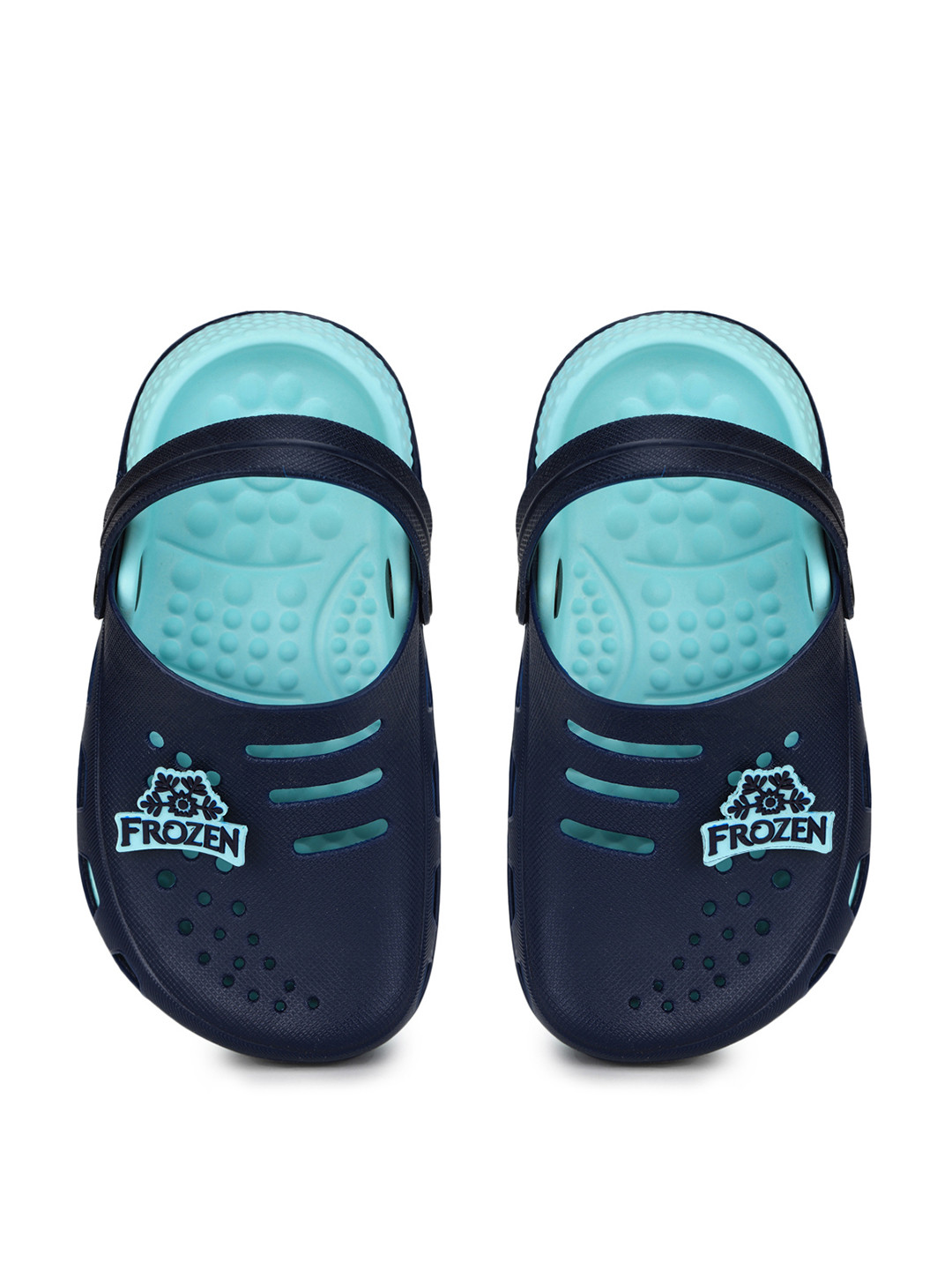 Buy Toothless Girls Navy Blue Rubber Disney Frozen Clogs - Flip Flops ...