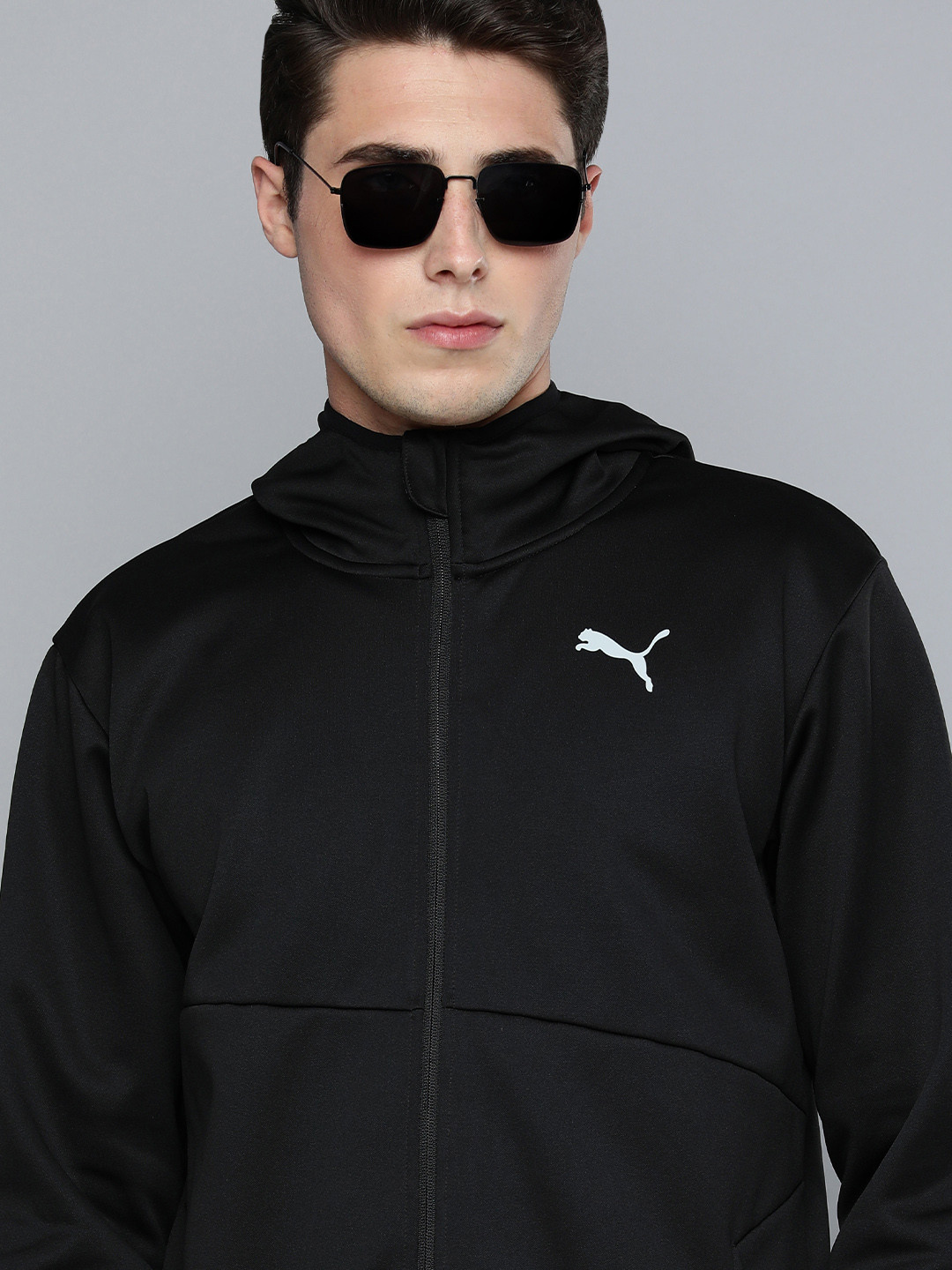 Buy Puma Men Black WarmCELL Slim Fit Training Jacket - Jackets for Men ...