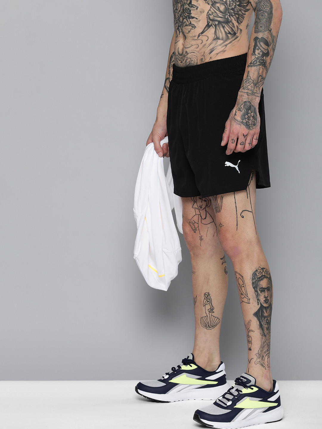 Buy Puma Men Checked DryCELL Running Sports Shorts - Shorts for Men ...