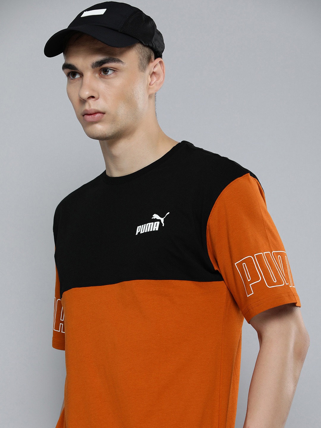 Buy Puma Men Colourblocked Relaxed Fit T Shirt - Tshirts for Men ...