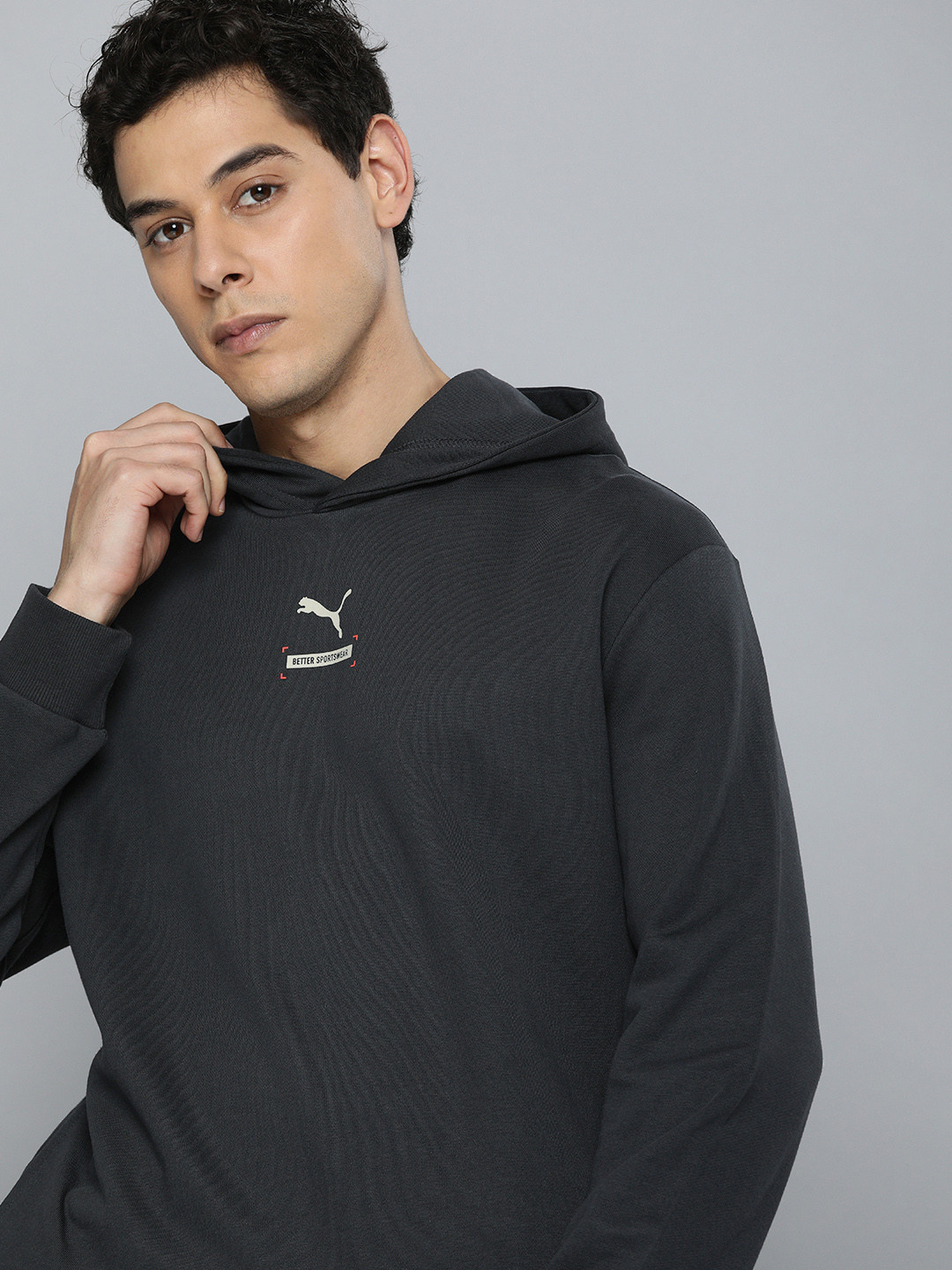 Buy Puma Men Better Pure Cotton Hooded Sweatshirt - Sweatshirts for Men ...
