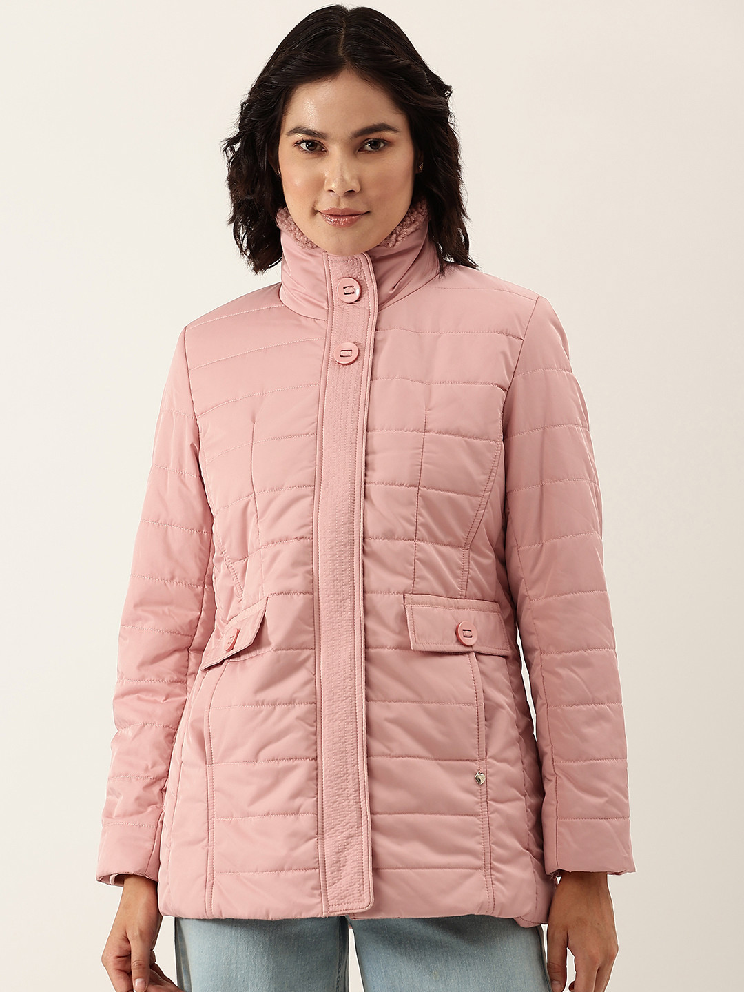 Buy Monte Carlo Women Peach Coloured Tailored Jacket - Jackets for ...