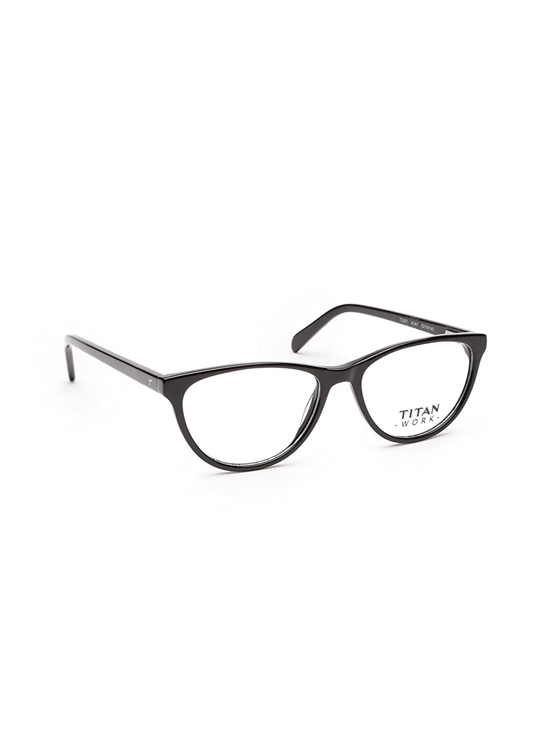 Buy Titan Unisex Black Full Rim Cateye Frames - Frames for Unisex ...