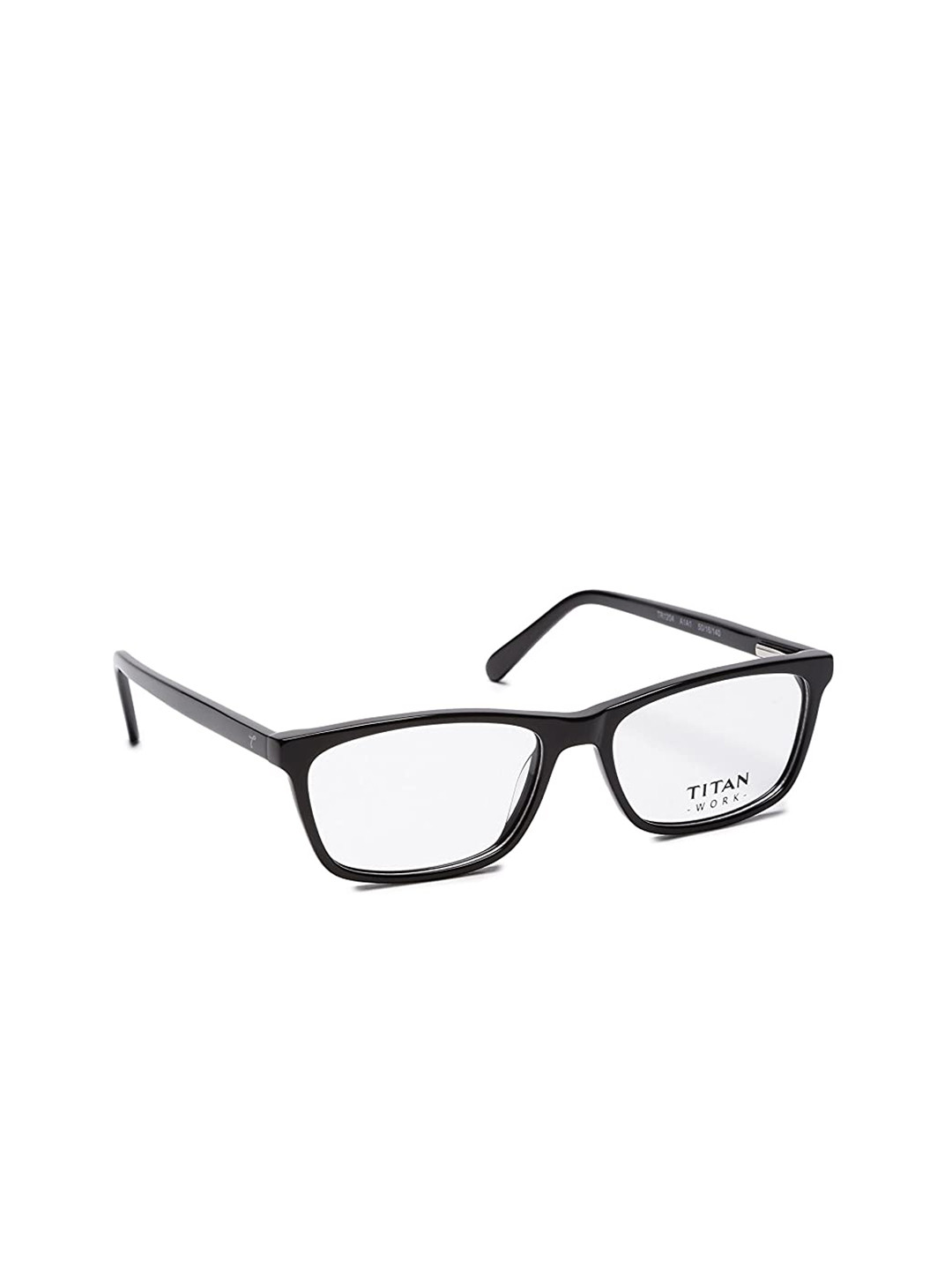 Buy Titan Unisex Black Full Rim Rectangle Frames - Frames for Unisex ...