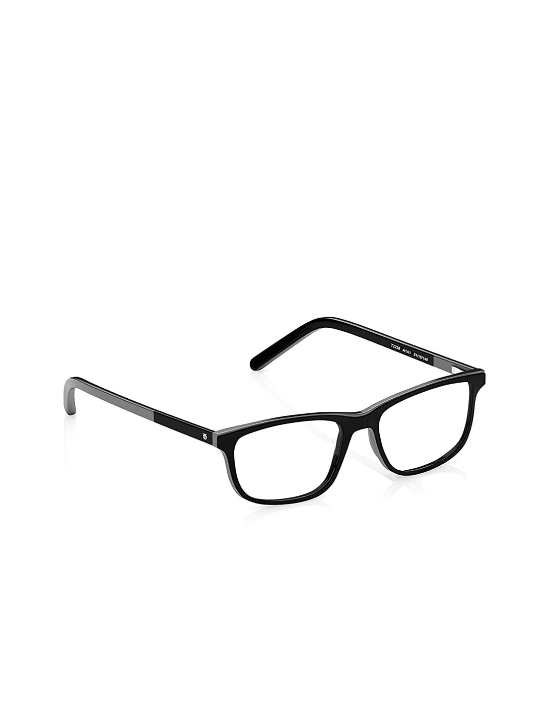 Buy Titan Adults Unisex Black Full Rim Square Frames - Frames for ...