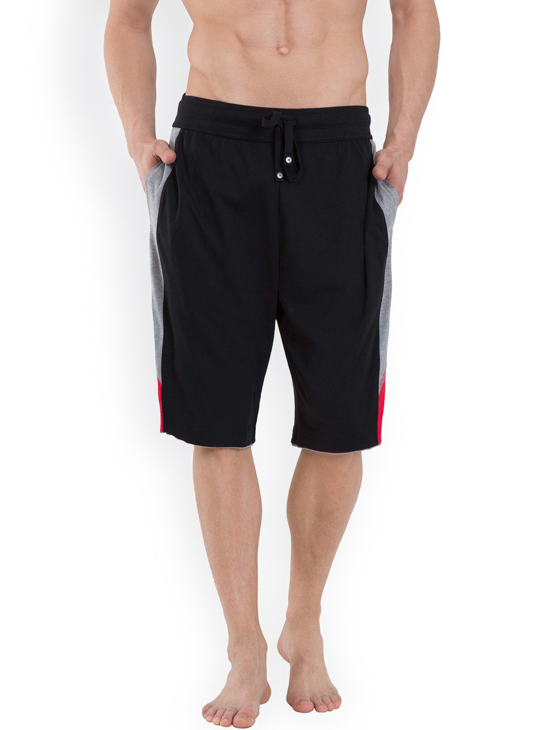 Buy Jockey Men Black Solid Lounge Shorts - Lounge Shorts for Men ...
