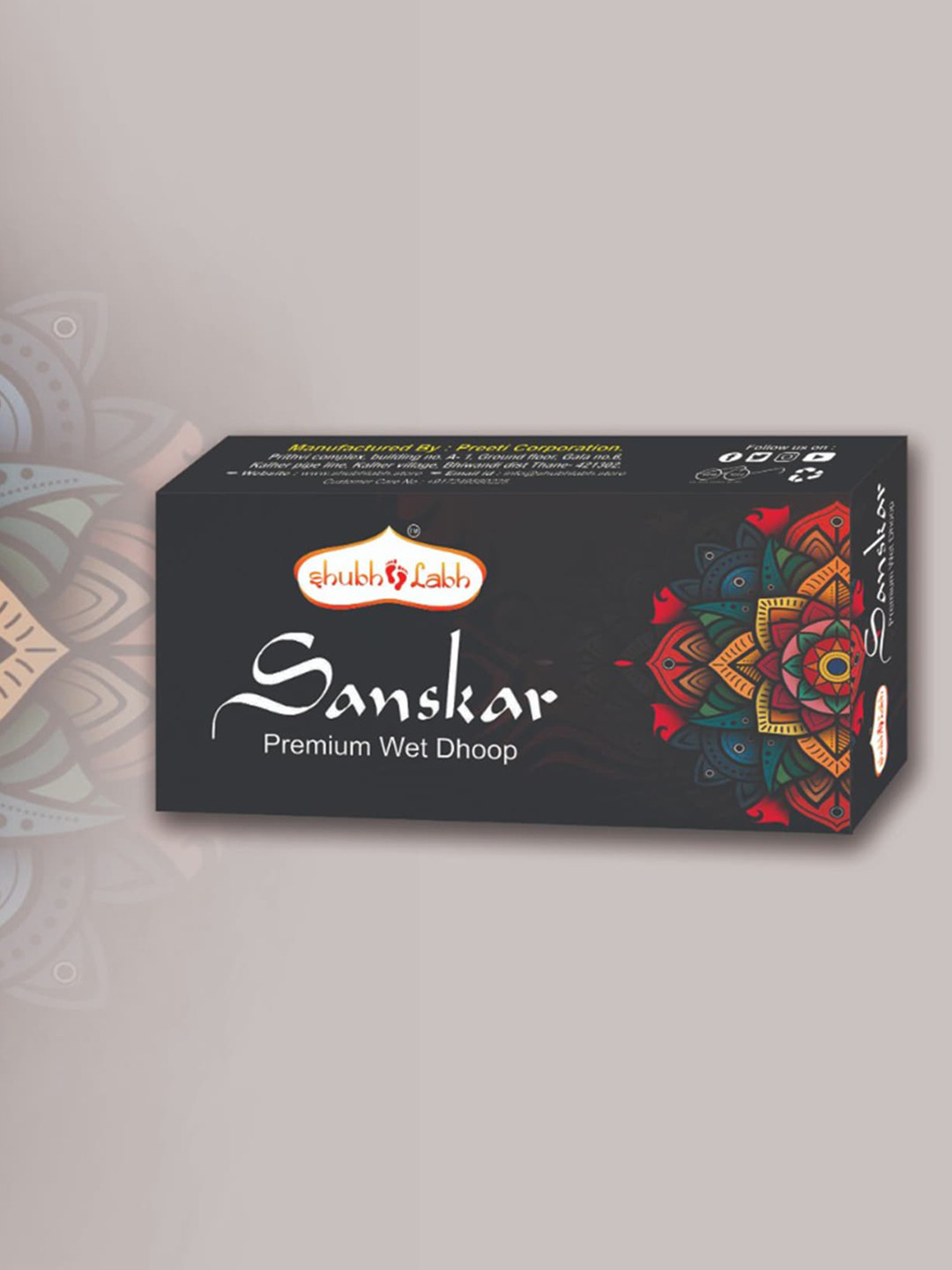 Buy Shubh Labh Pack Of 10 Black Solid Incense Sticks Pooja Essentials ...