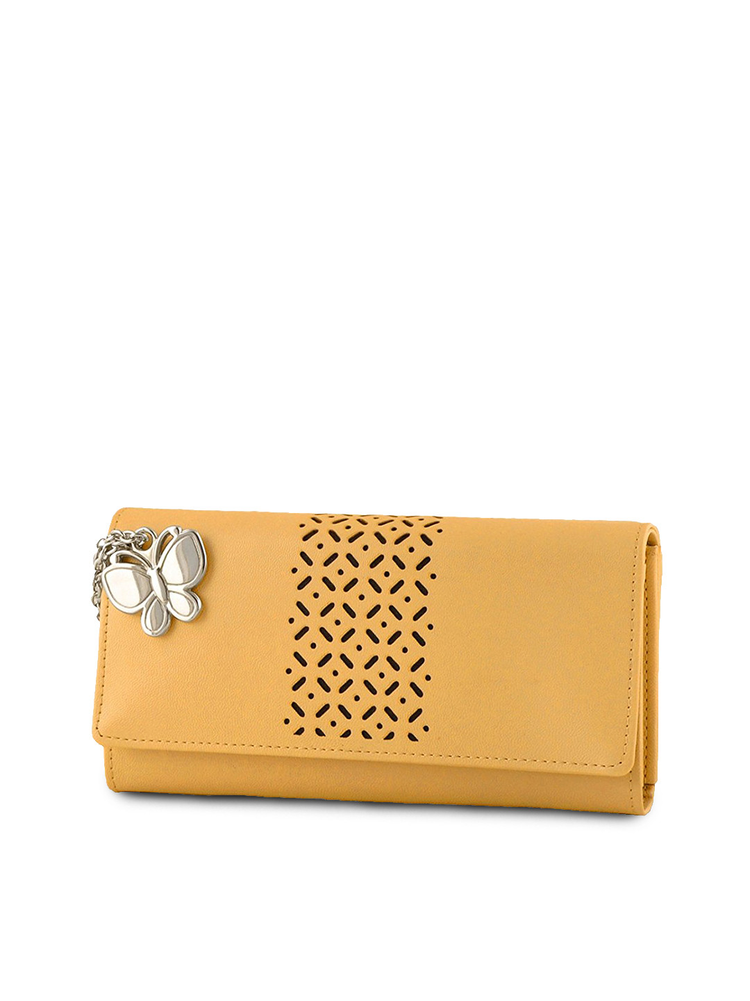 Buy Butterflies Women Mustard Yellow Solid Two Fold Wallet - Wallets ...