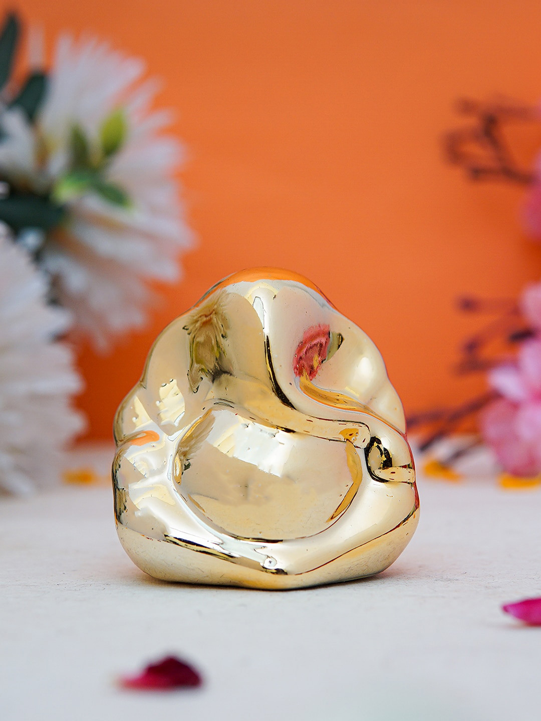 Buy StatueStudio Gold Toned Polyresin Ganesha Idol Showpiece ...