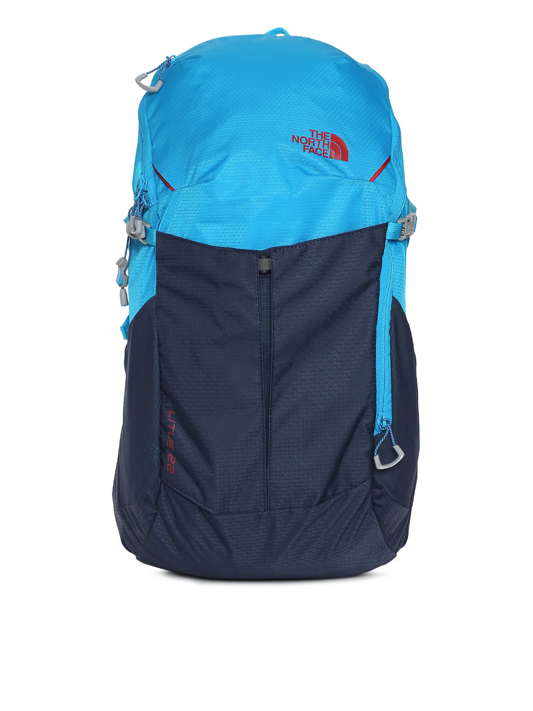 Buy The North Face Unisex Blue & Navy Blue Litus Colourblocked Backpack ...