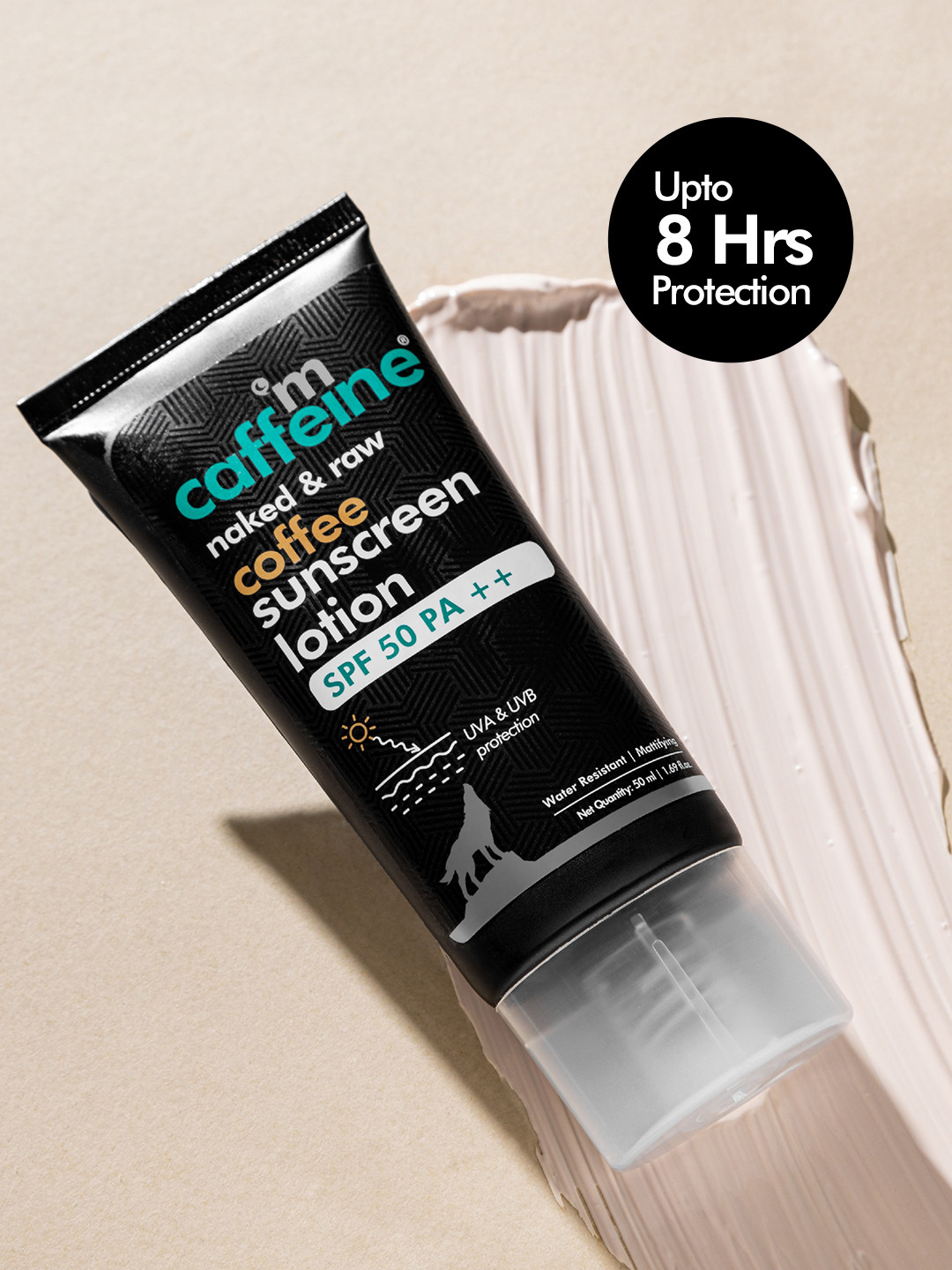 Buy MCaffeine Naked & Raw Coffee Sunscreen Lotion SPF 50 PA++ 50 Ml ...